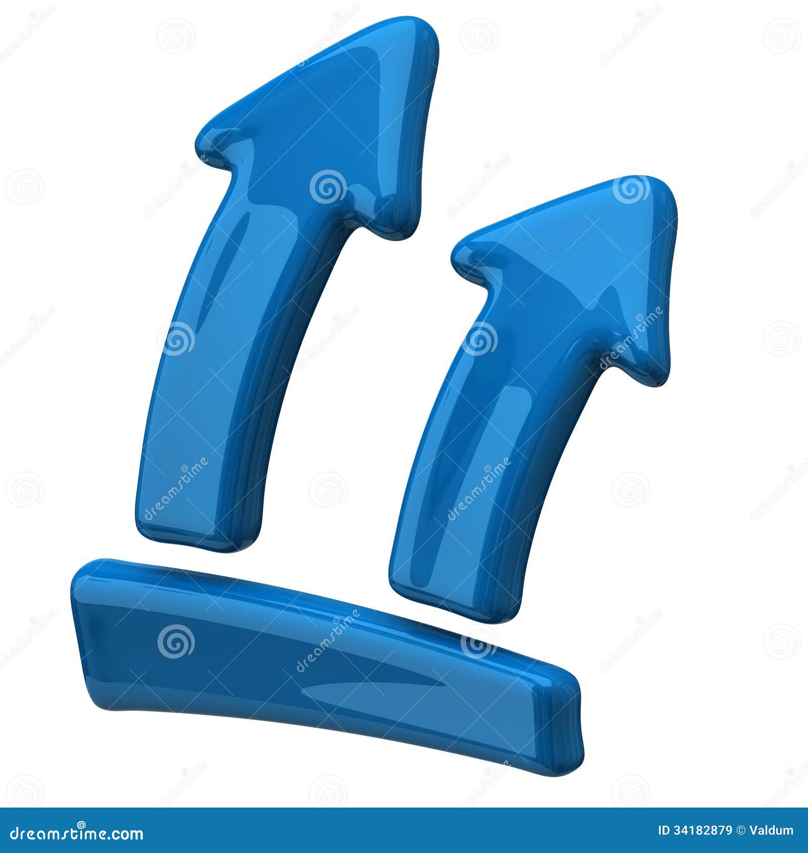 Blue arrows up stock illustration. Illustration of design - 34182879