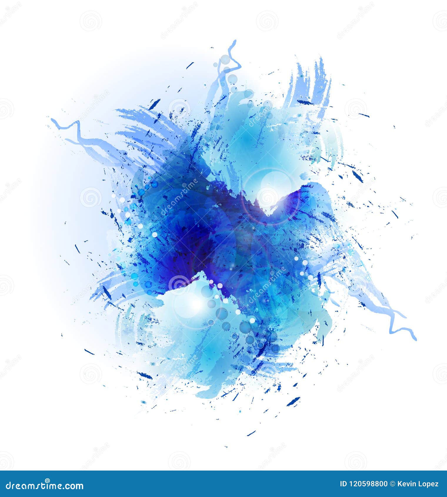 Blue art splash vector stock vector. Illustration of frame - 120598800