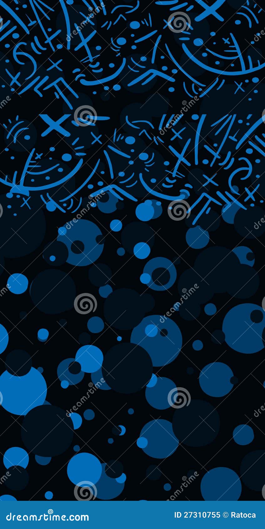 Blue art wallpaper stock vector. Illustration of imaginative - 27310755