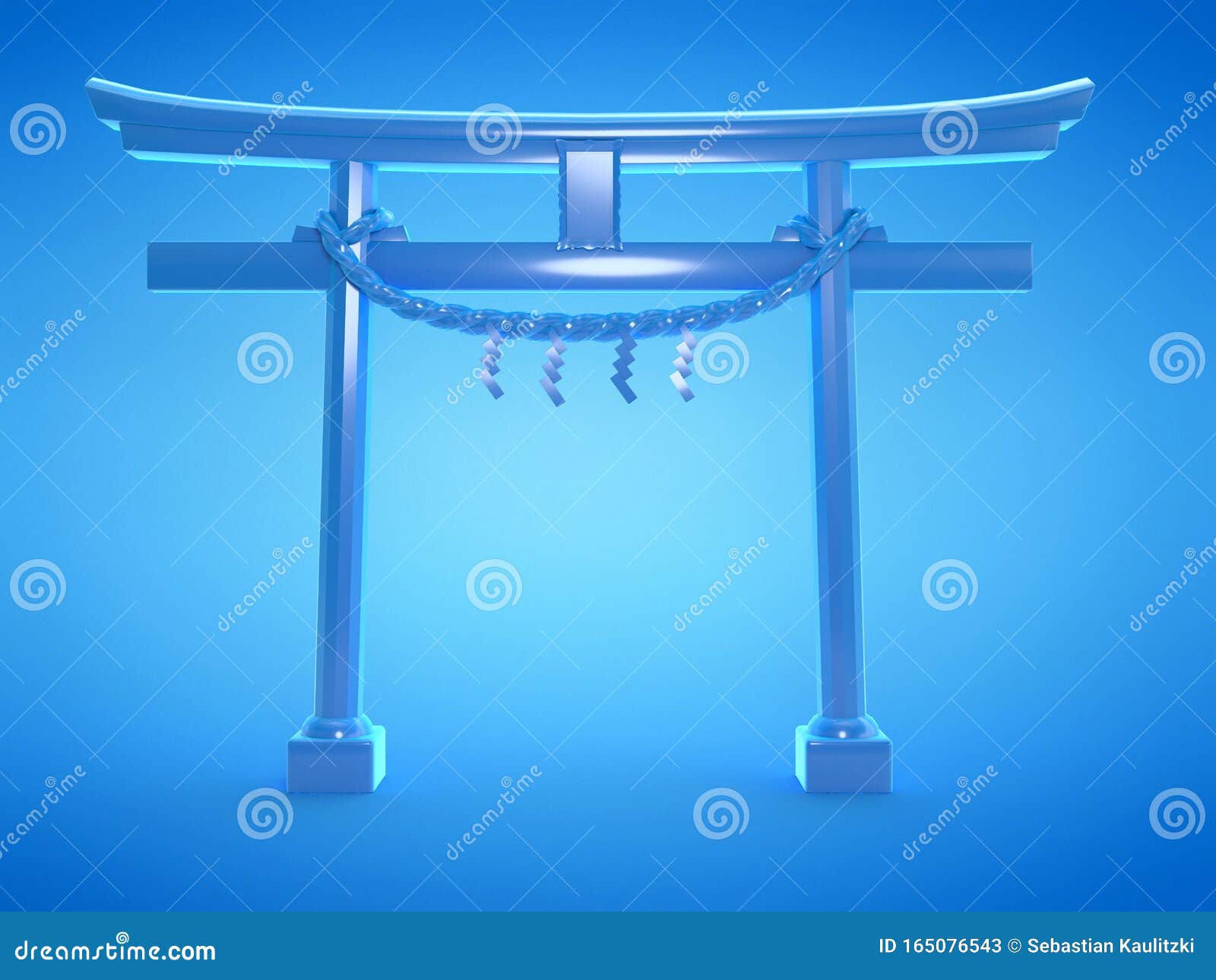 A blue asian gate stock illustration. Illustration of ancient - 165076543