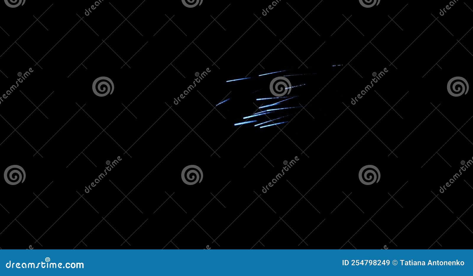 Blue Asteroids Meteorites are Flying, Motion Graphics for Design on a ...