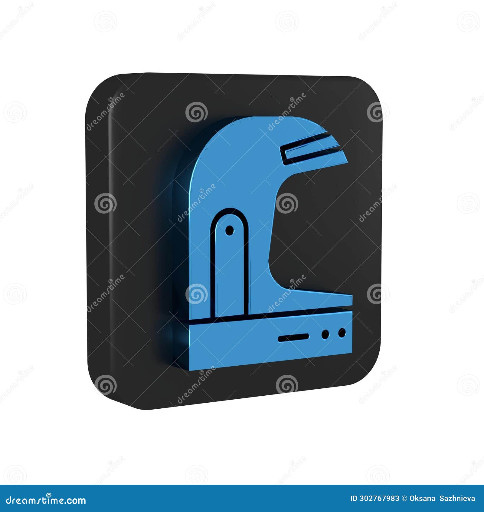 Blue Astronaut Helmet Icon Isolated on Transparent Background. Black ...