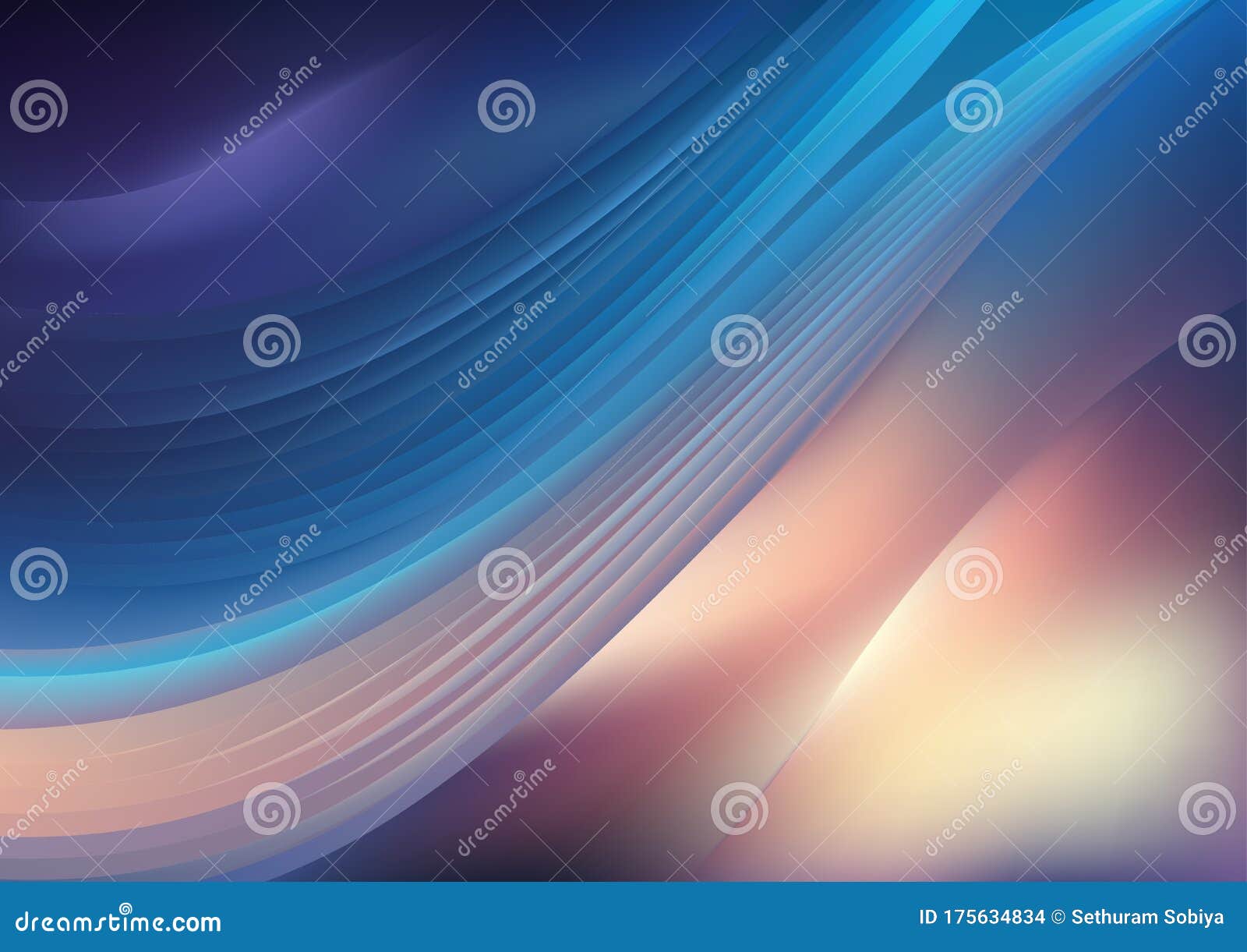 Blue Atmosphere Beautiful Background Vector Illustration Design Stock ...