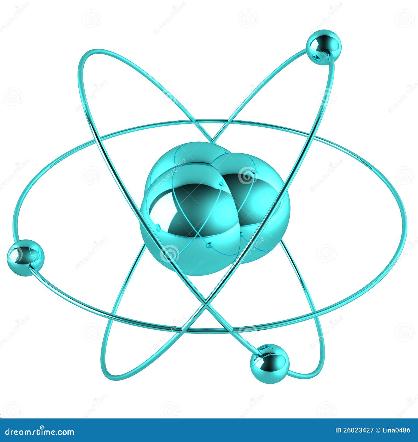 Blue Atom Symbol Royalty-Free Illustration | CartoonDealer.com #87640215