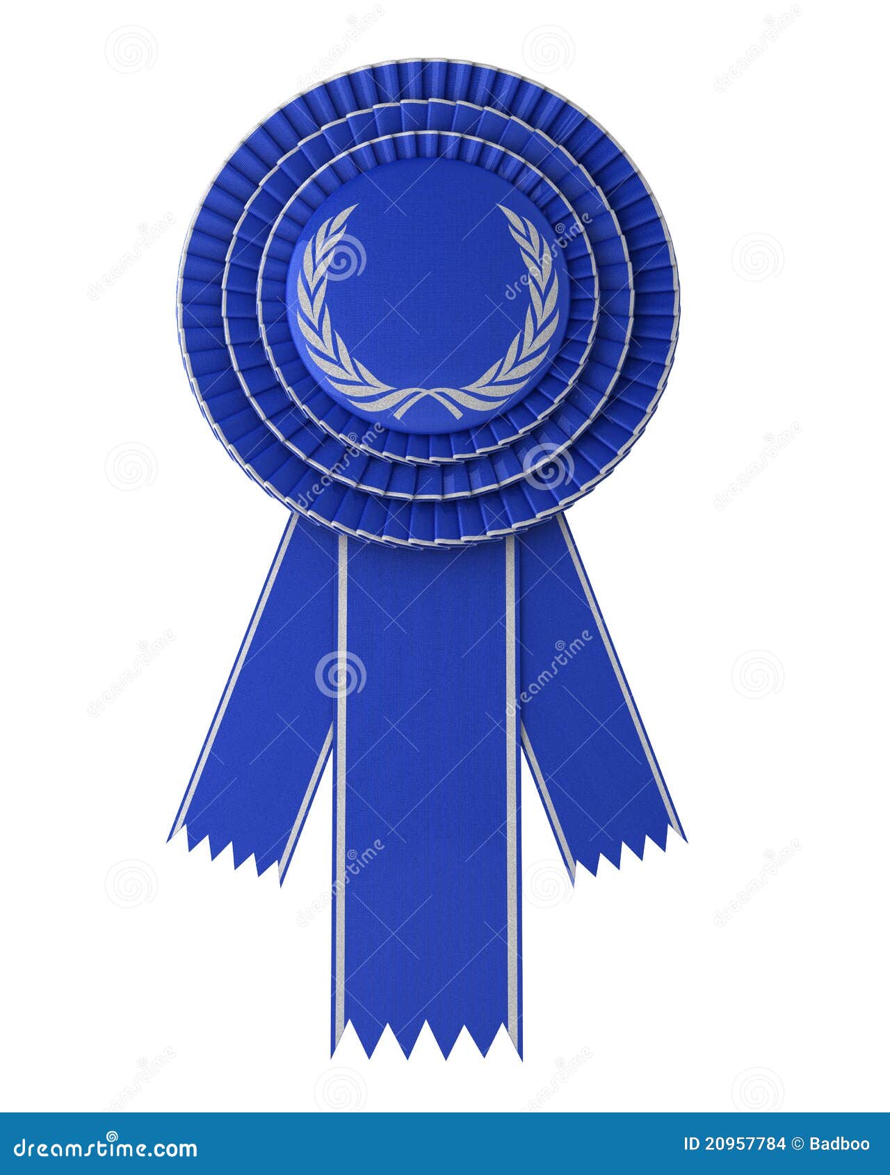 Blue Award Ribbon stock illustration. Illustration of background - 20957784