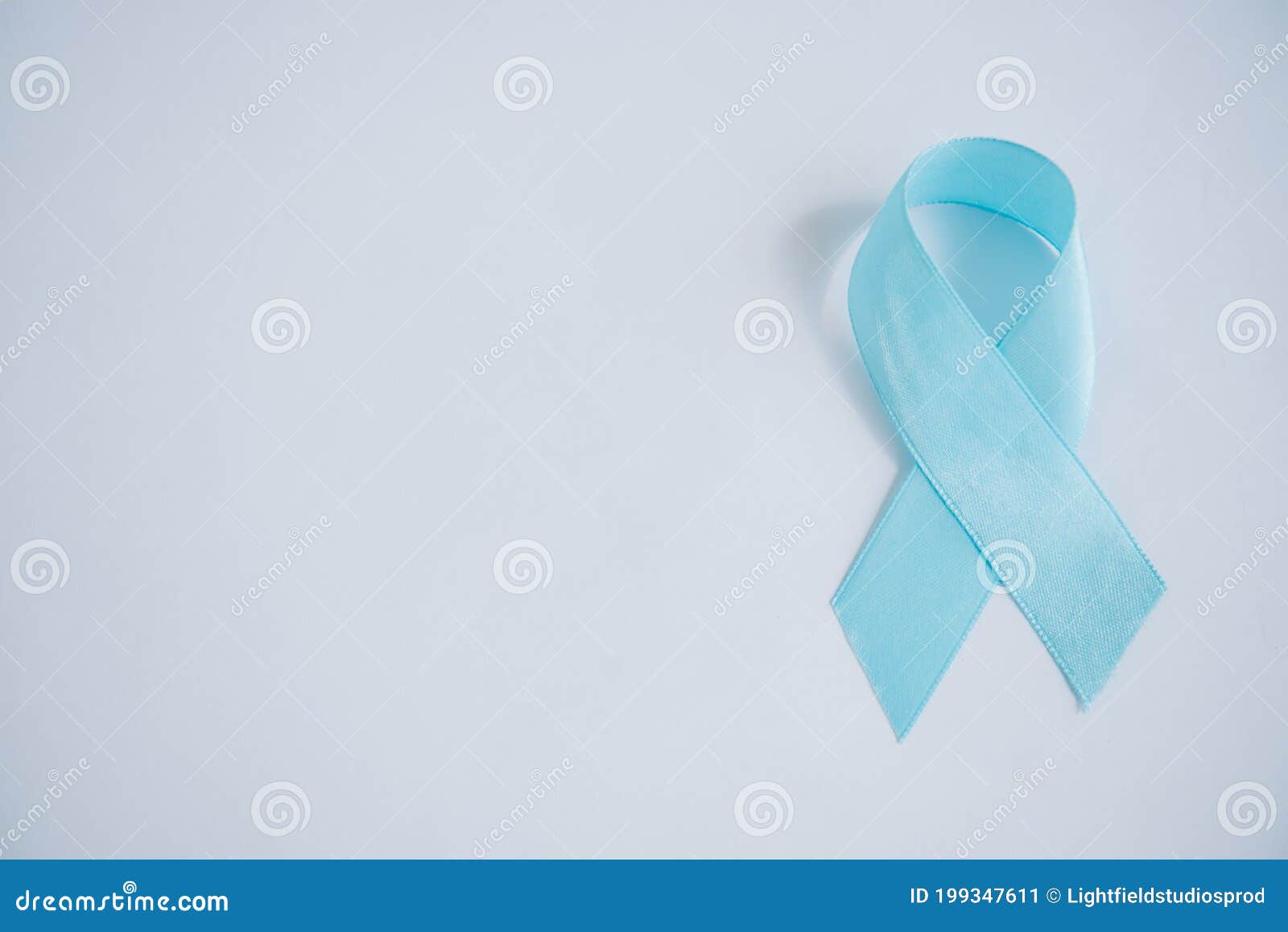 Blue Awareness Ribbon on White Background Stock Image - Image of ...