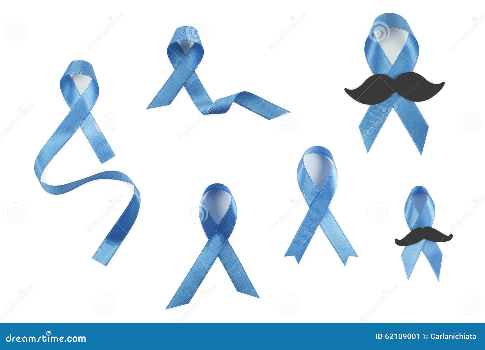 Blue awareness ribbons set stock image. Image of sign - 62109001