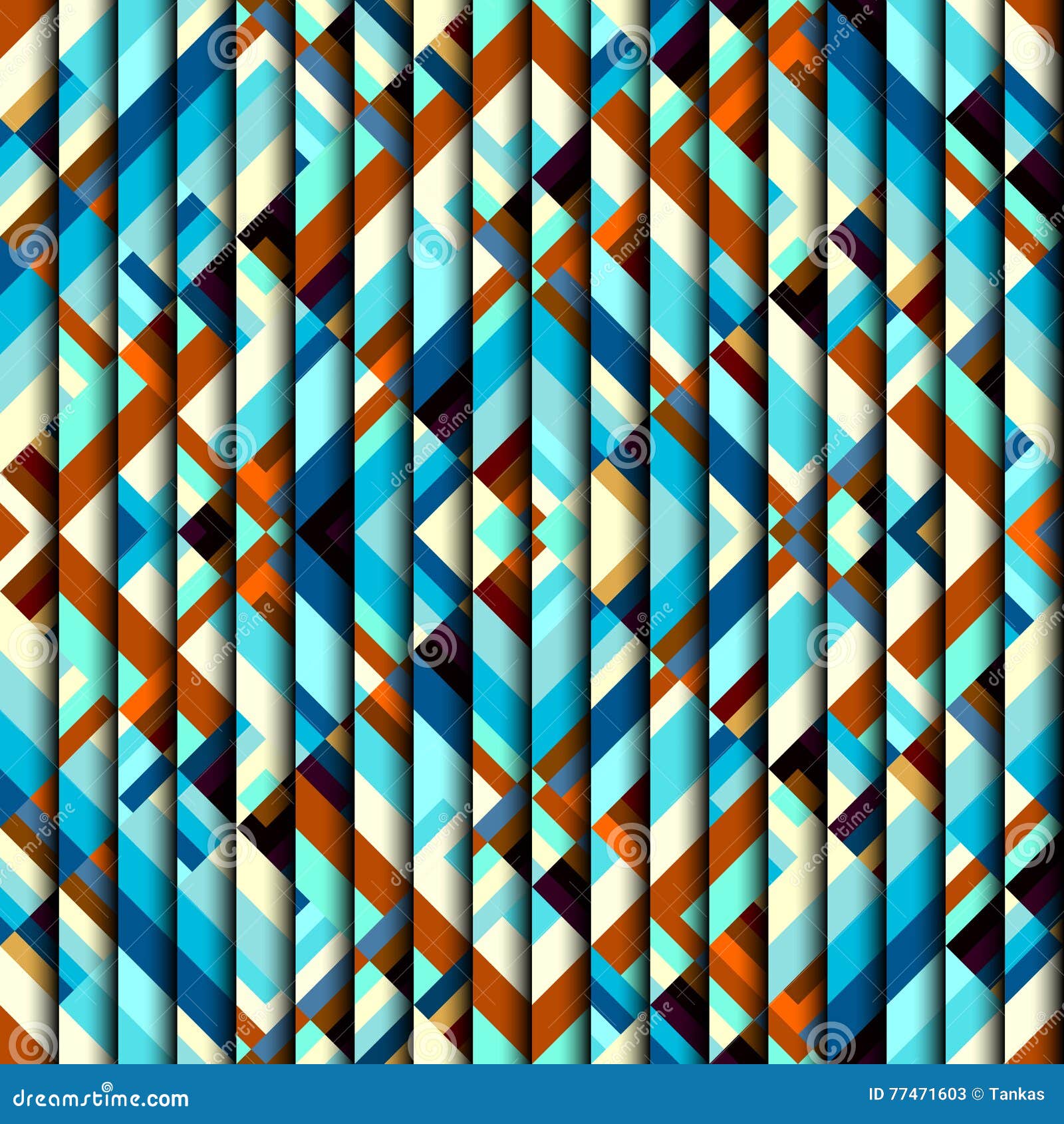 Blue aztecs pattern stock vector. Illustration of textile - 77471603