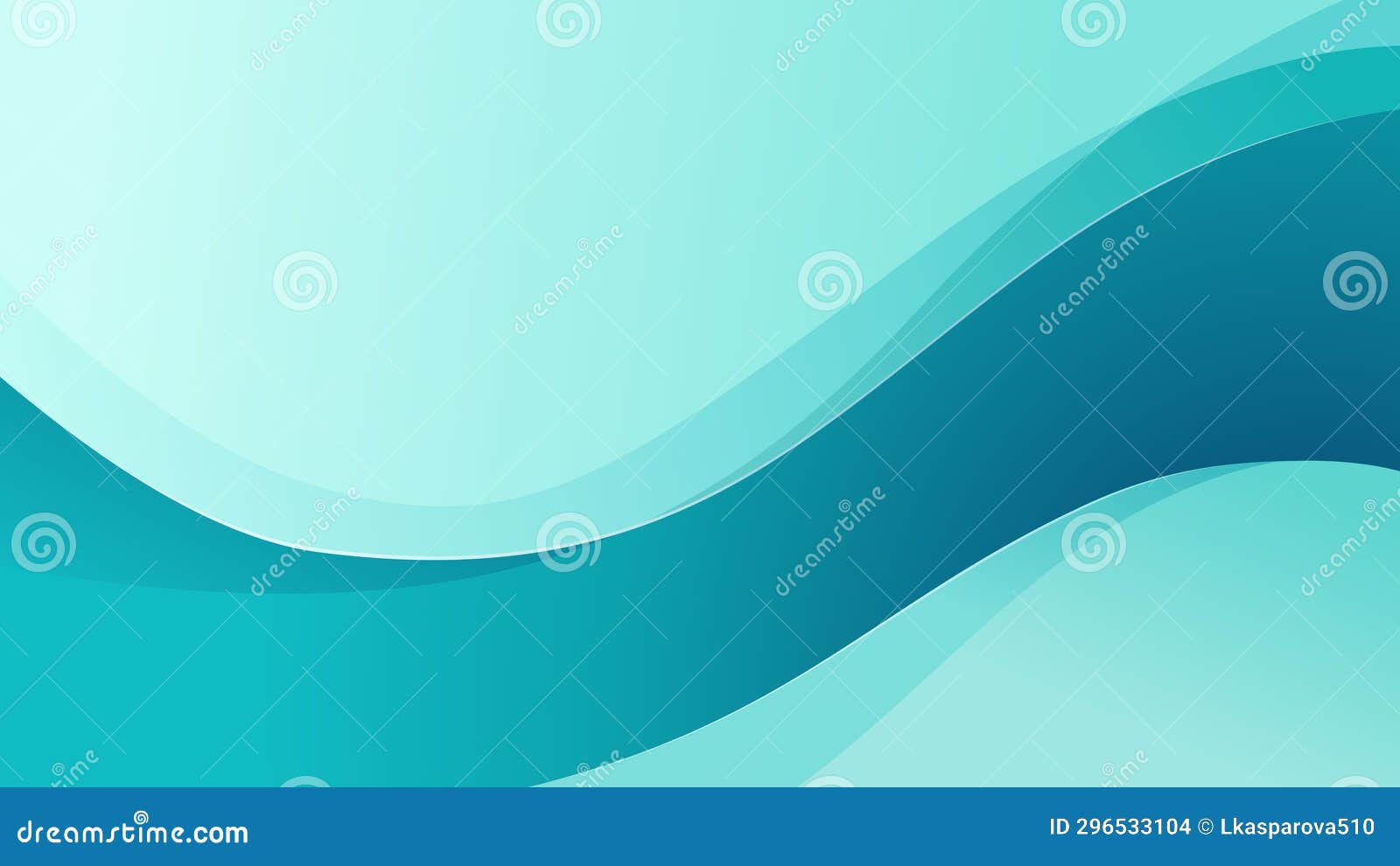 Blue Azure Abstract Wave Background Stock Vector - Illustration of ...