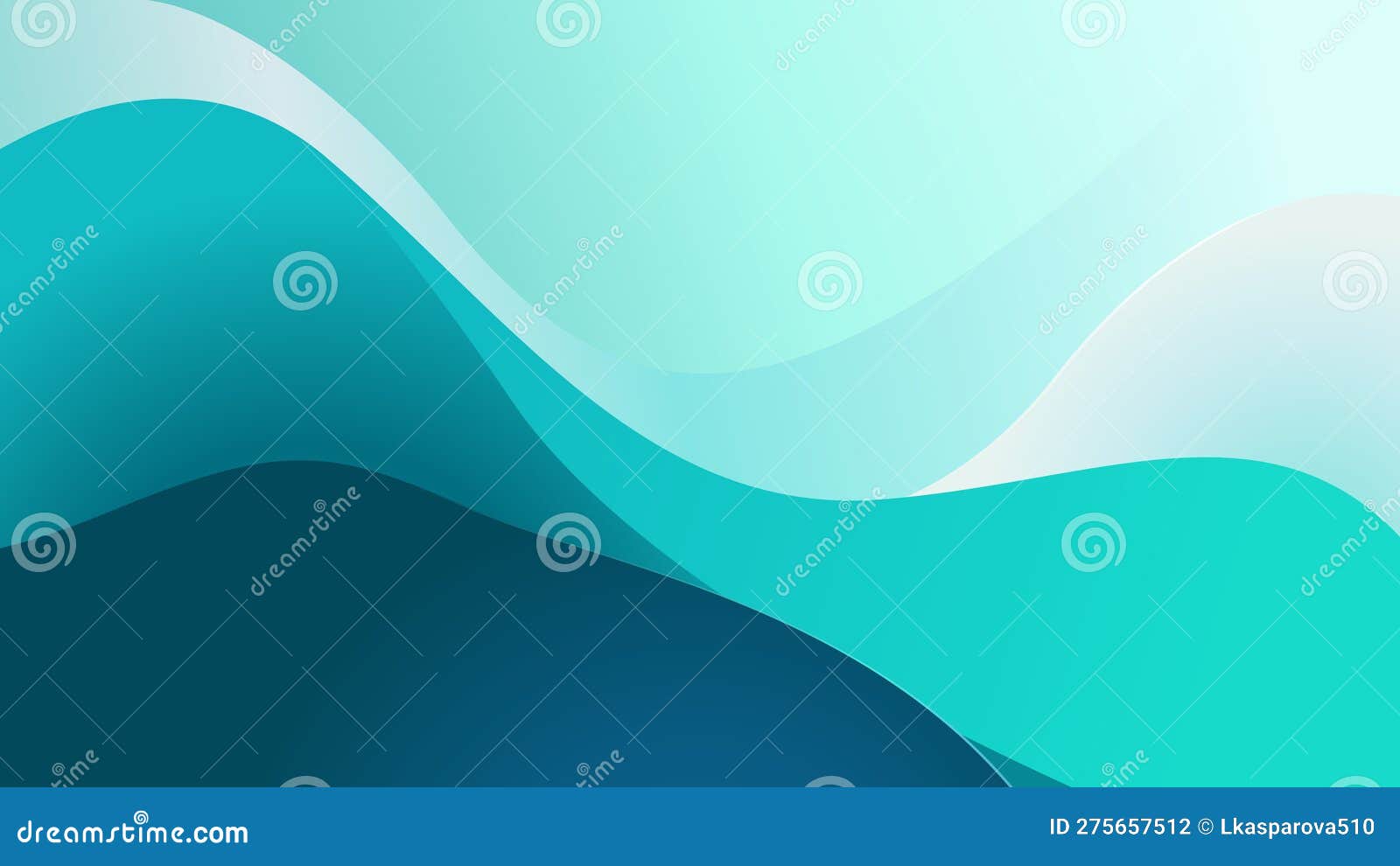 Blue Azure Abstract Wave Background Stock Vector - Illustration of ...