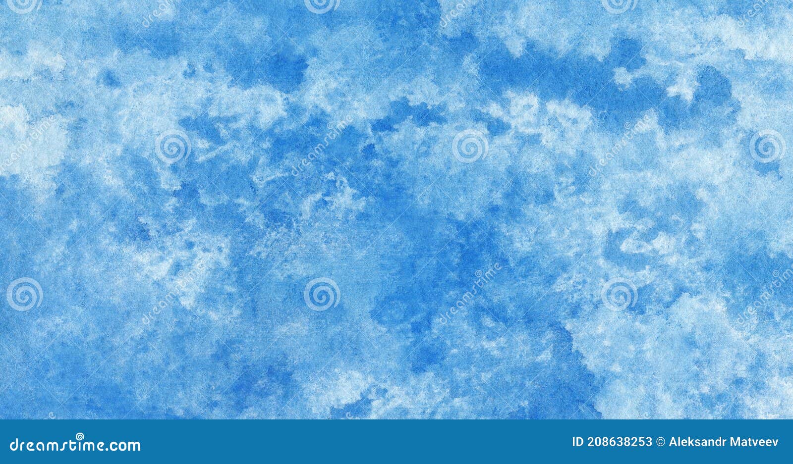 Blue Azure Turquoise Abstract Watercolor Background for Textures ...