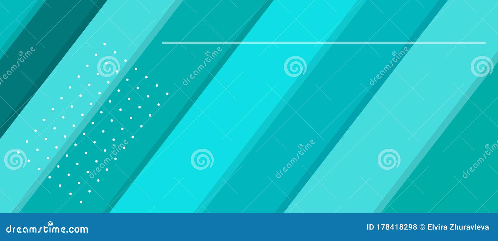 Blue Azure Web Banner with Diagonal Lines and Copy Space Stock Vector ...