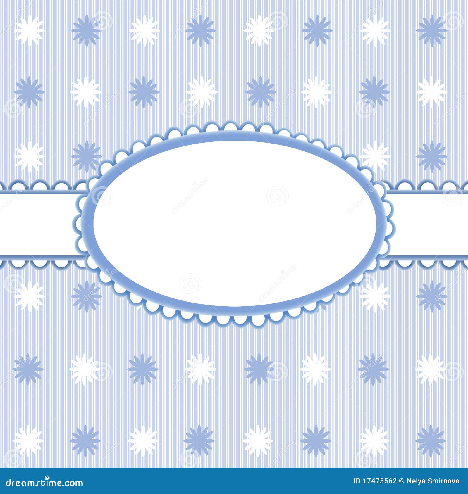 Blue Babies Background with Frame Stock Illustration - Illustration of ...