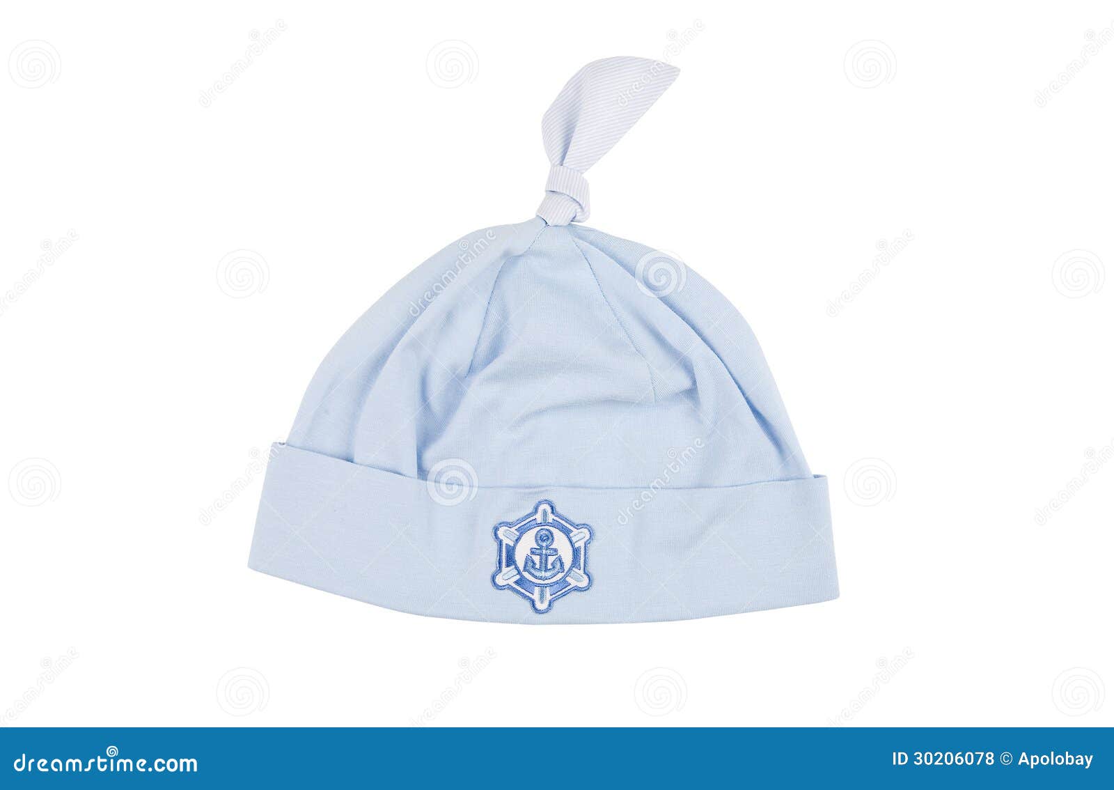 Blue Baby Hat Isolated on White Background Stock Photo - Image of ...