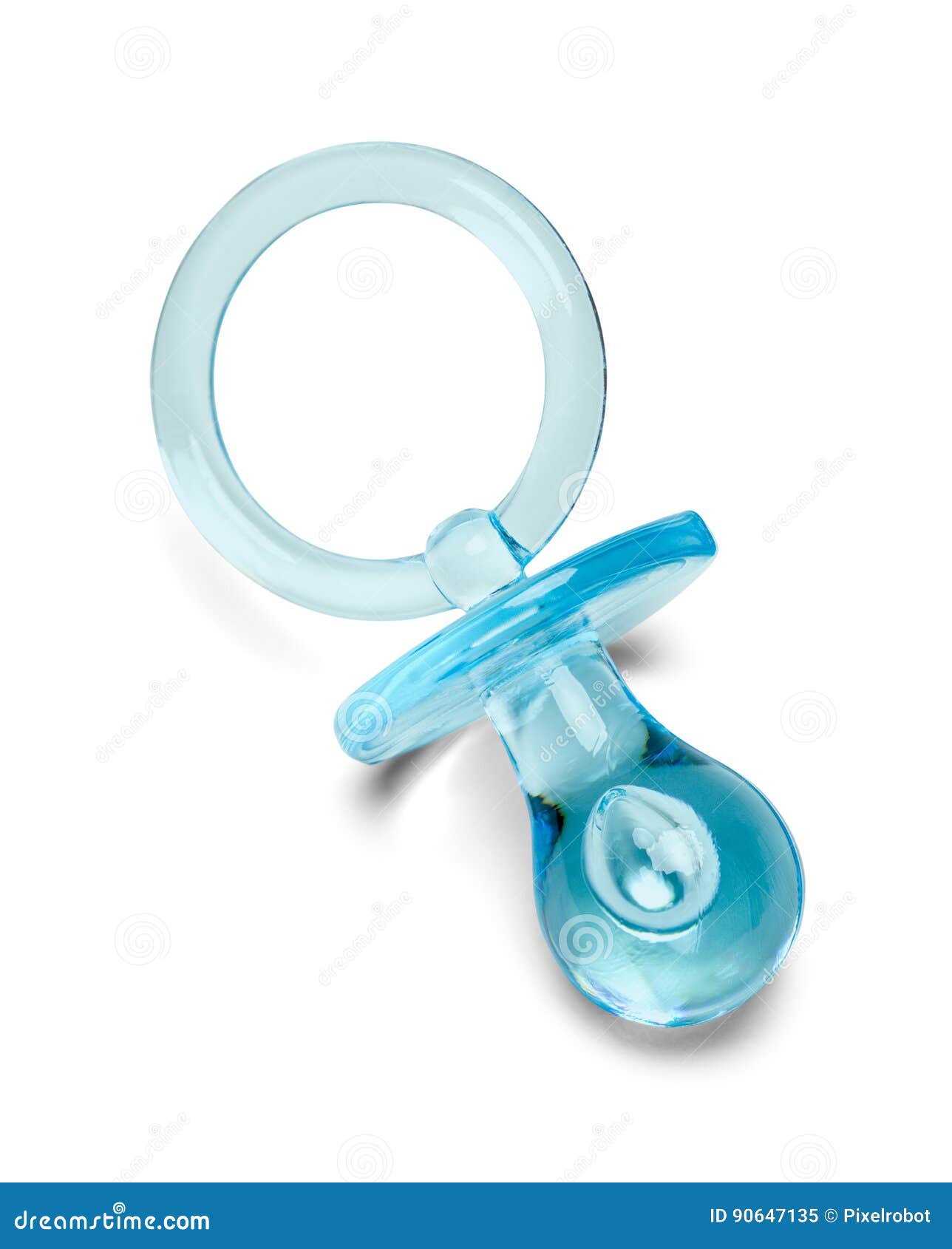 Blue Baby Pacifier stock image. Image of sucking, child - 90647135