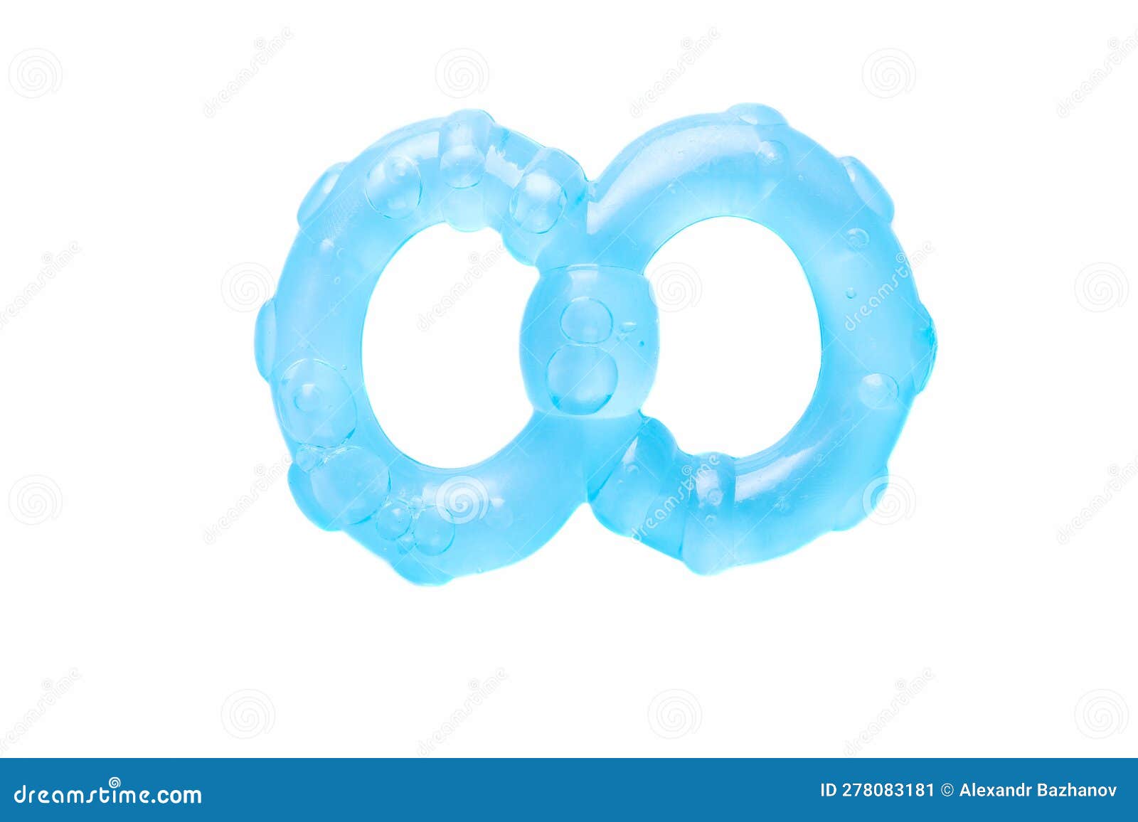 Blue baby teething toy stock image. Image of help, childhood - 278083181