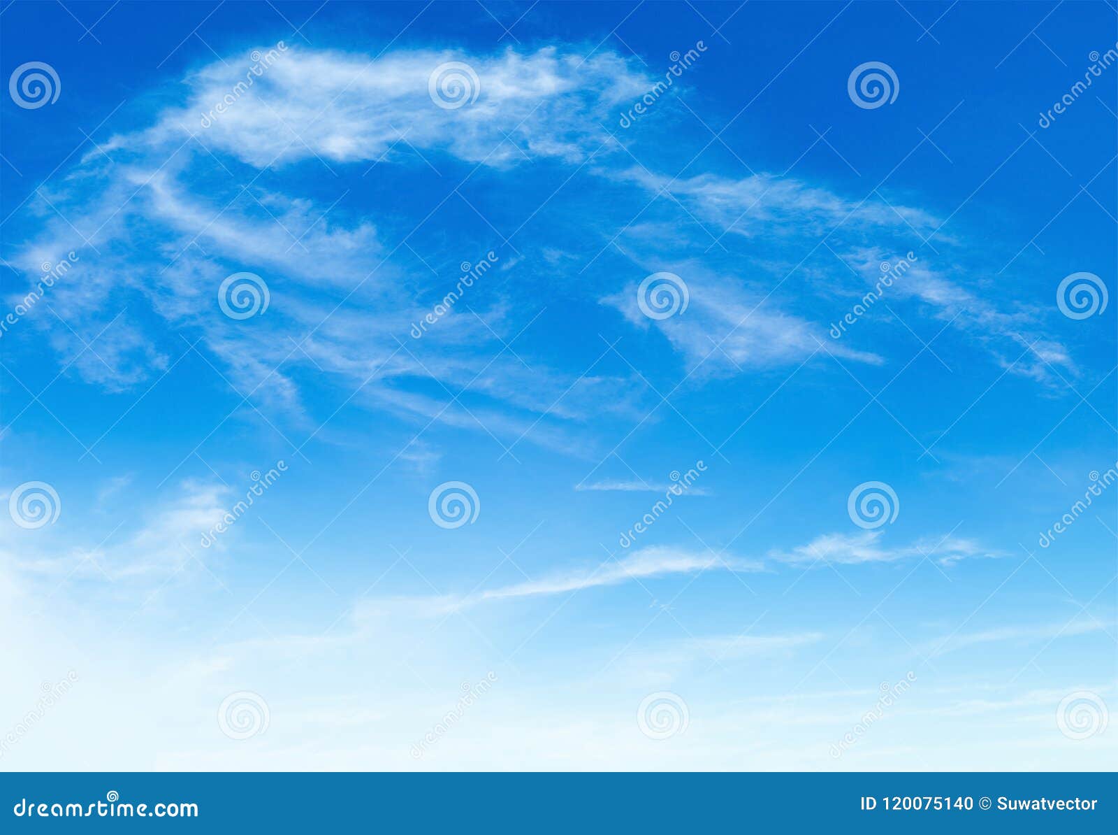 Blue backdrop in the air. stock photo. Image of drawing - 120075140