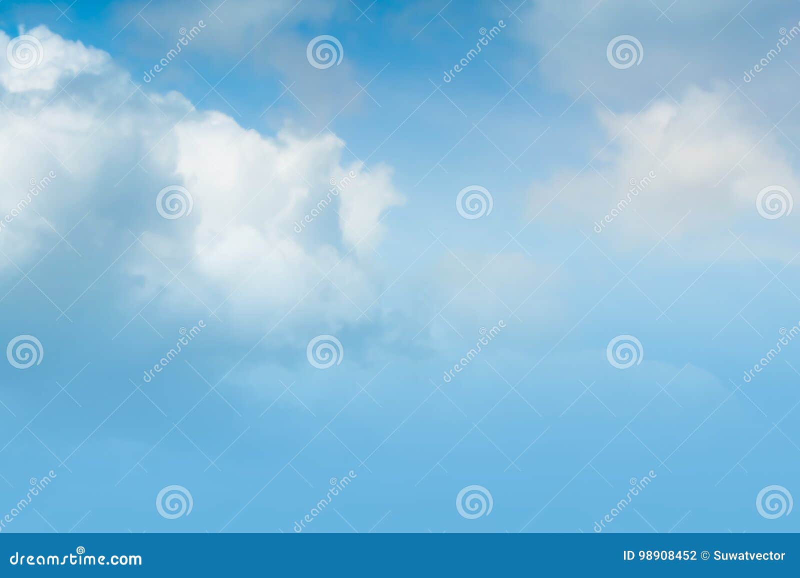 The Blue Backdrop Has Some Clouds. Stock Photo - Image of ozone ...