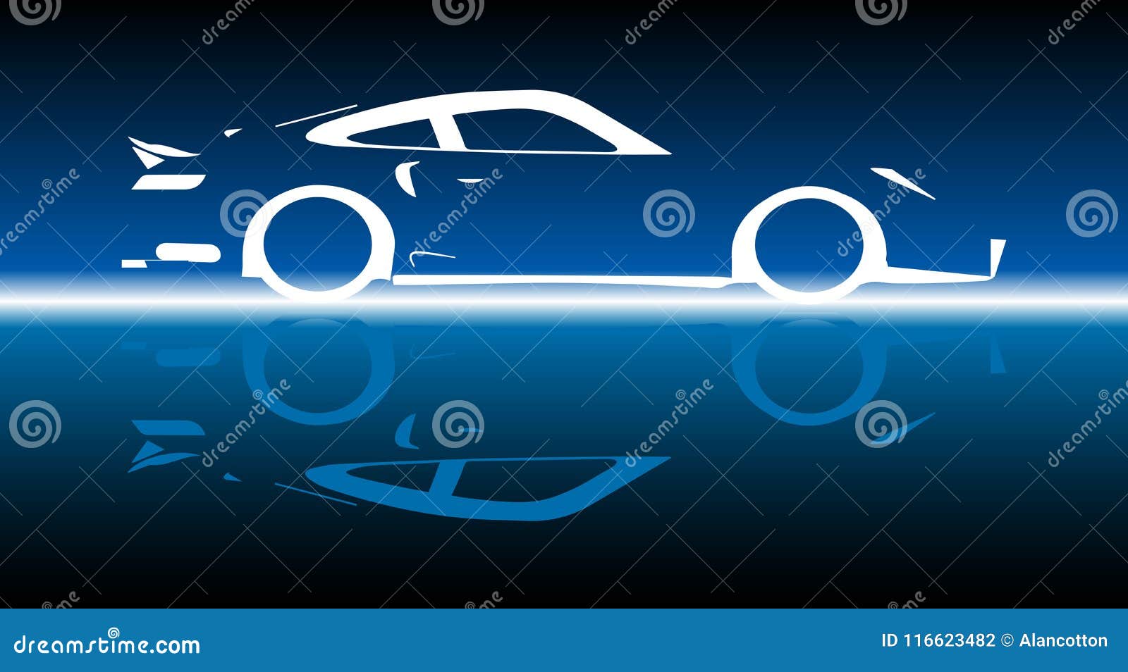 Blue Background Abstract Fast Car Reflection Editorial Photography ...