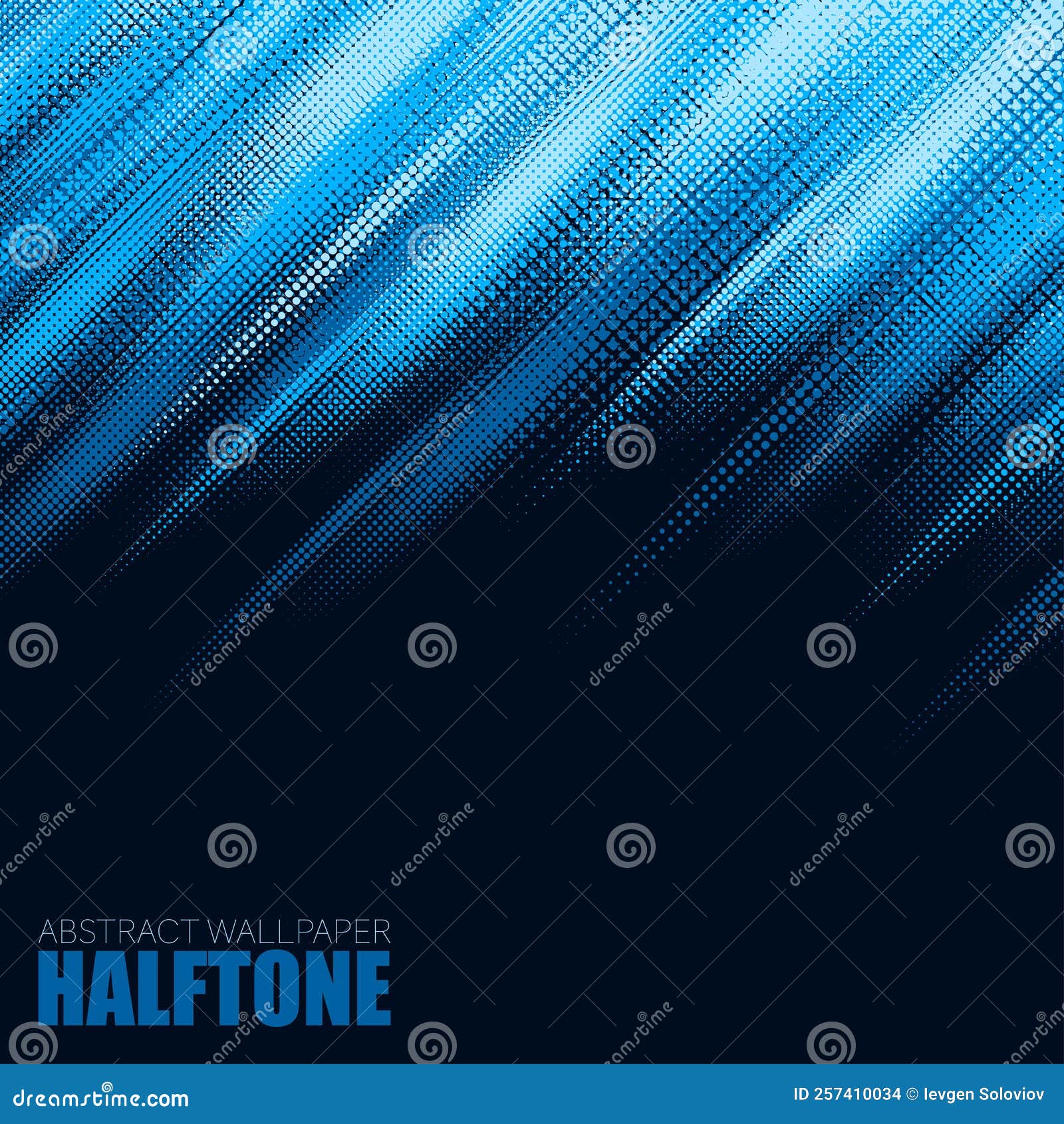 Abstract Blue Halftone Background Stock Vector - Illustration of dotted ...