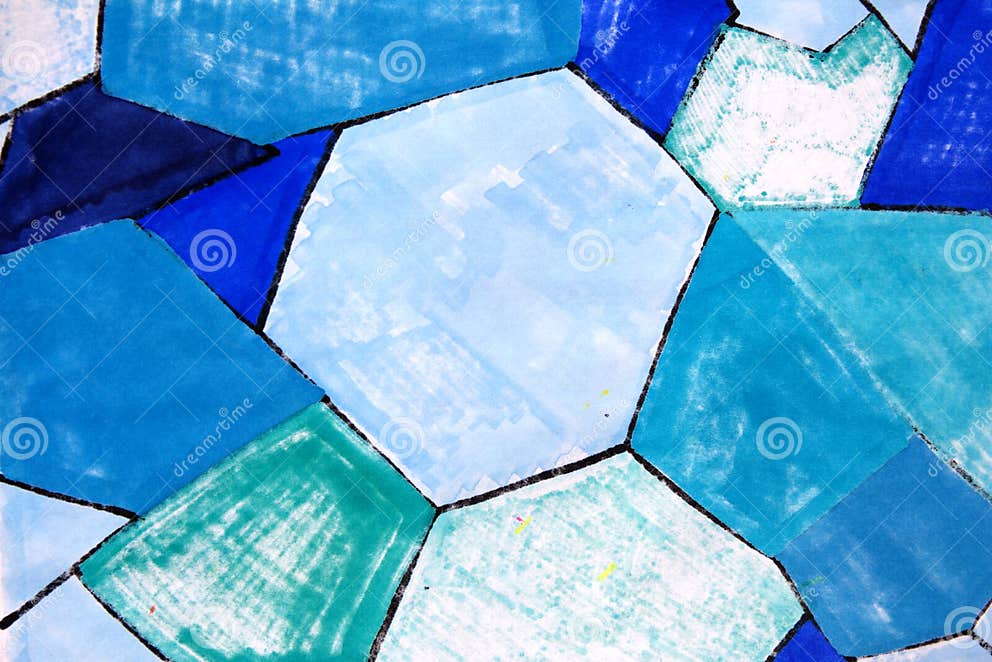 Blue Background. Abstract Marker Texture. Stock Image - Image of style ...