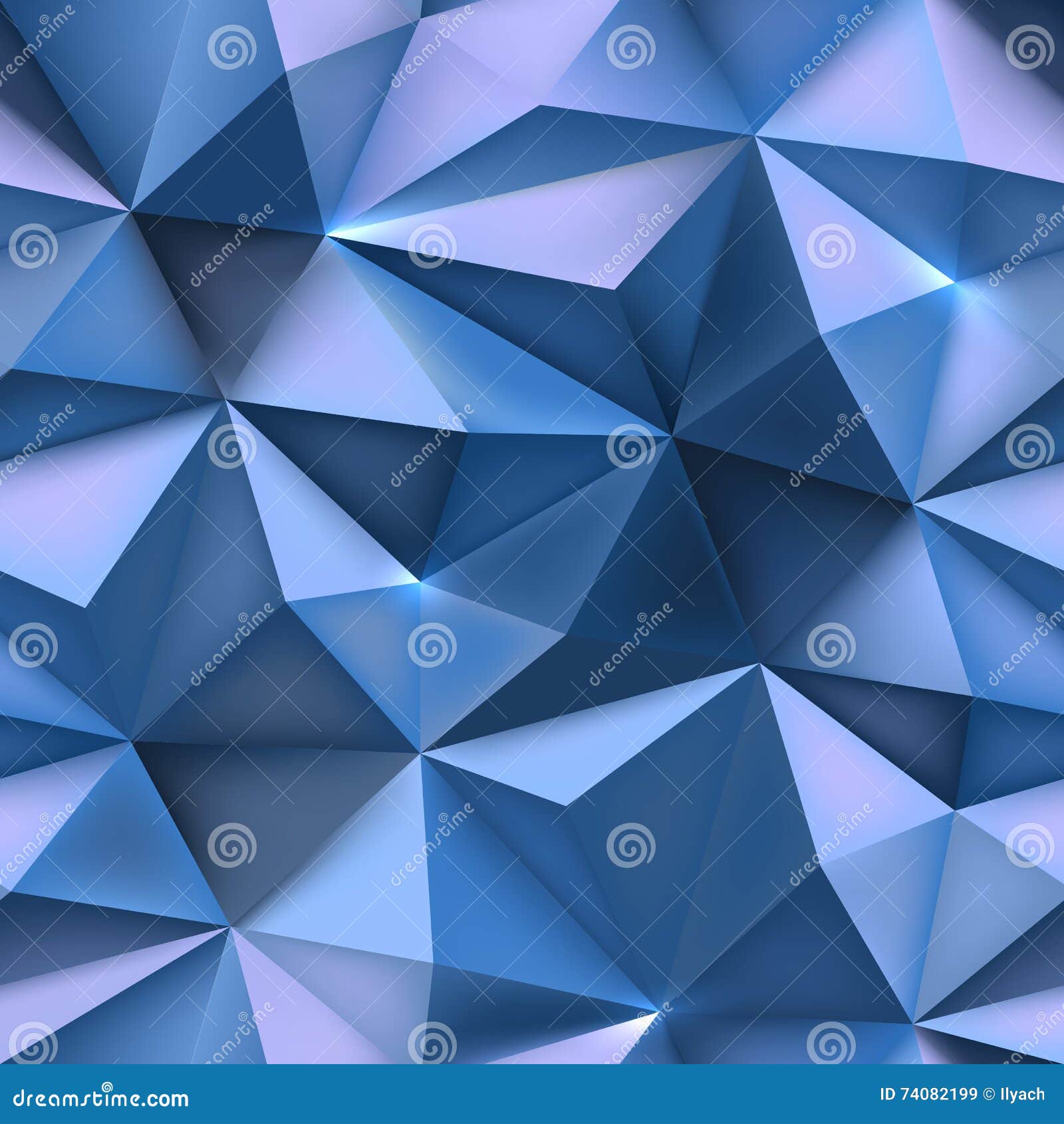 Blue Background. Abstract Triangle Mesh Texture. Stock Illustration ...