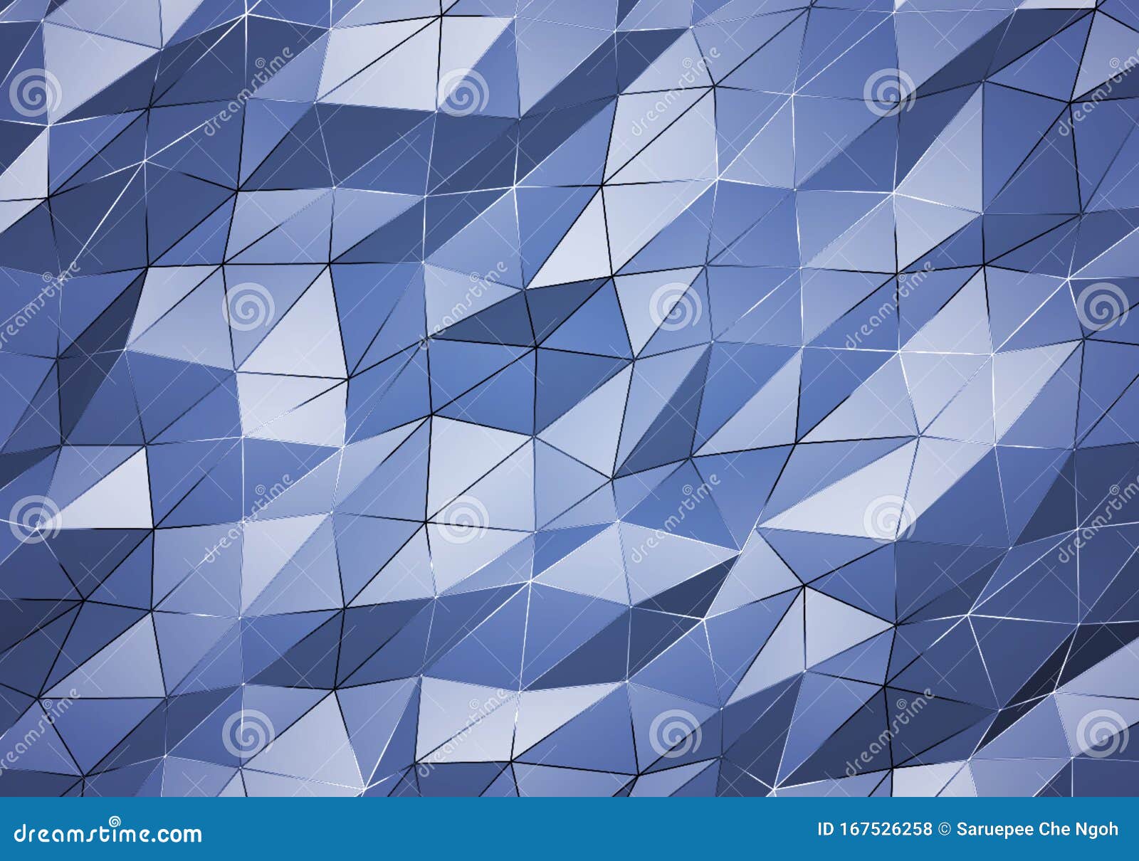 Blue Background. Abstract Triangle Texture. Low Poly Illustration Stock ...