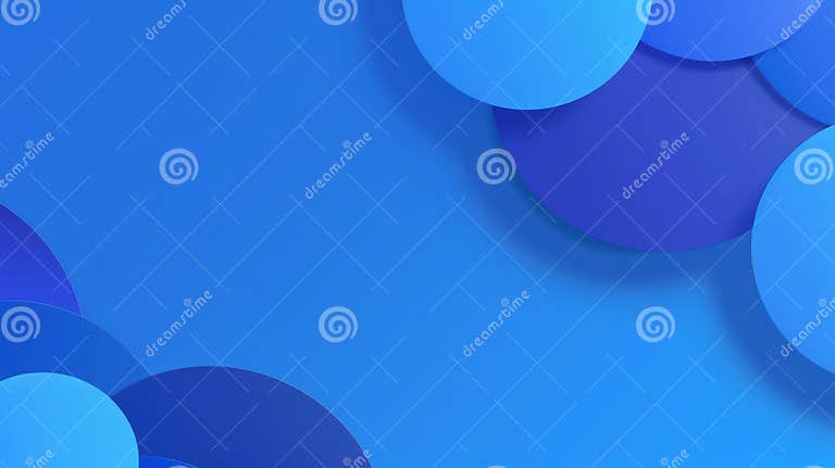 Blue Background with Circular Patterns and Gradients Stock Illustration ...