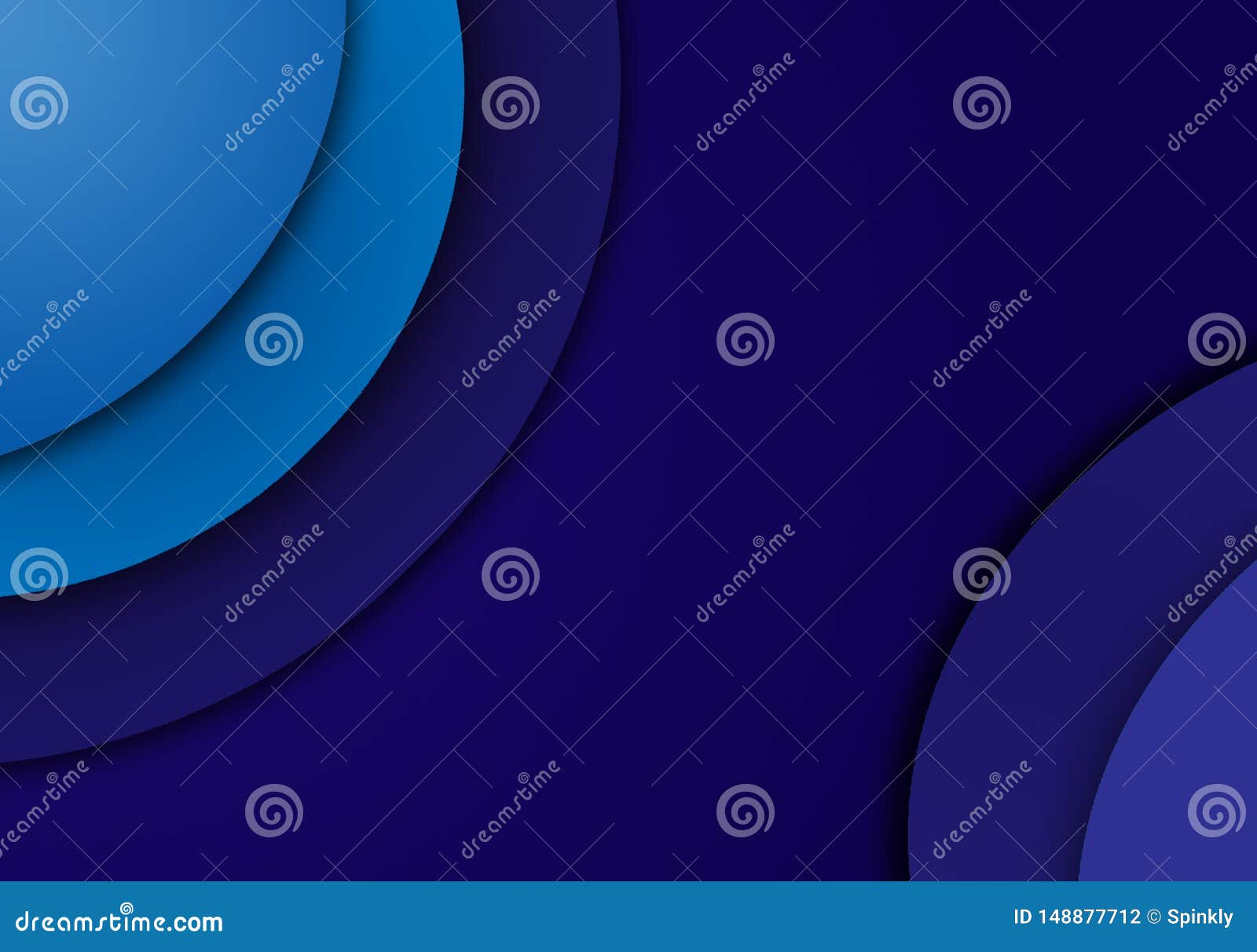 Blue Background with Circular Shape Designs Stock Illustration ...