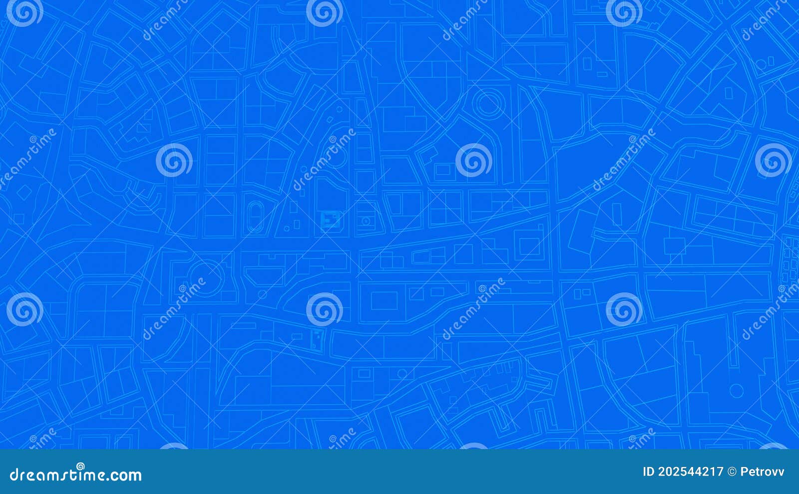 Blue Background with City Drawing Stock Illustration - Illustration of ...