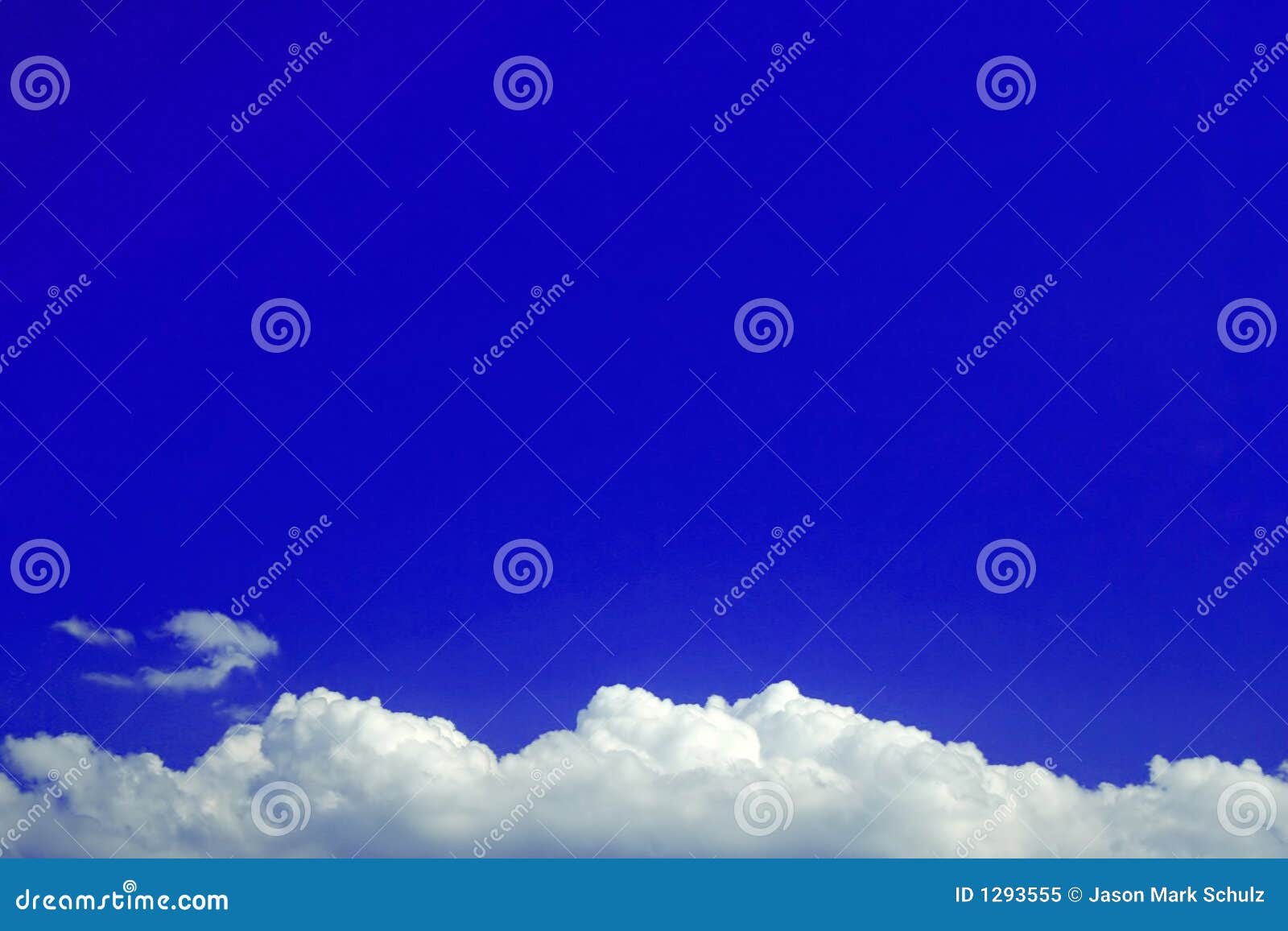 Blue Background Cloud Bottom Stock Image - Image of dream, cotton: 1293555