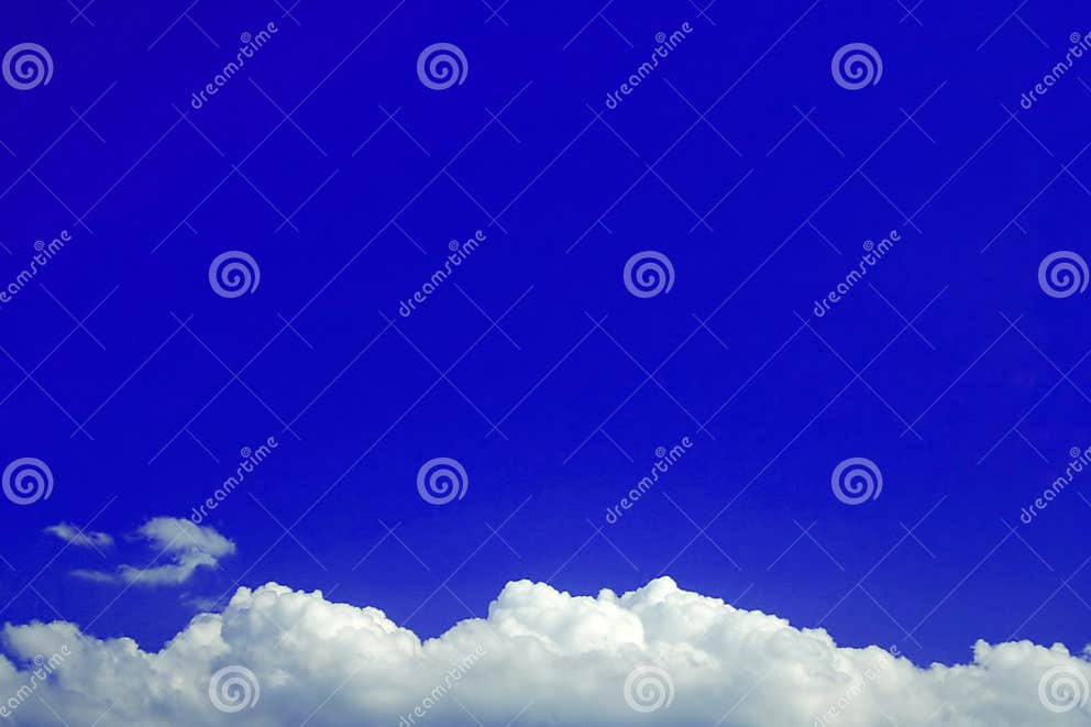 Blue Background Cloud Bottom Stock Image - Image of dream, cotton: 1293555