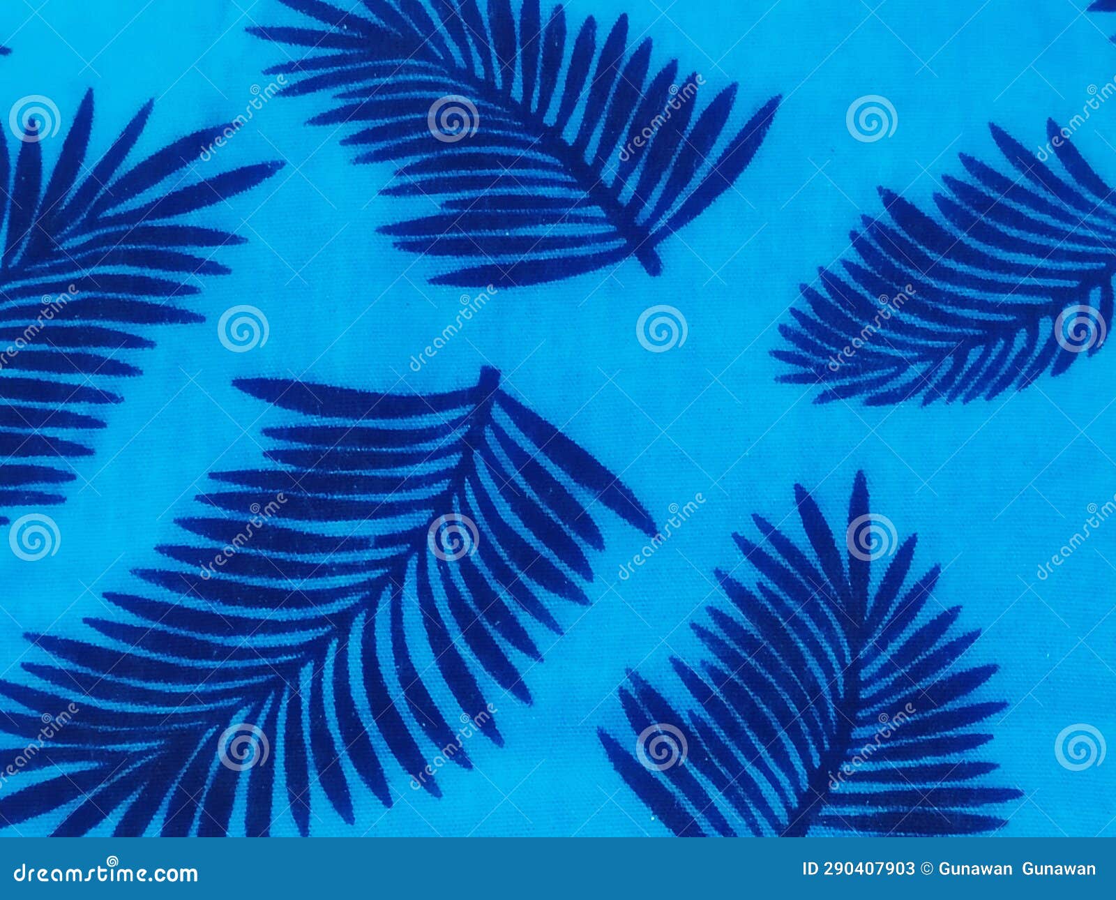 Blue Background with Coconut Palm Motif Stock Image - Image of coconut ...