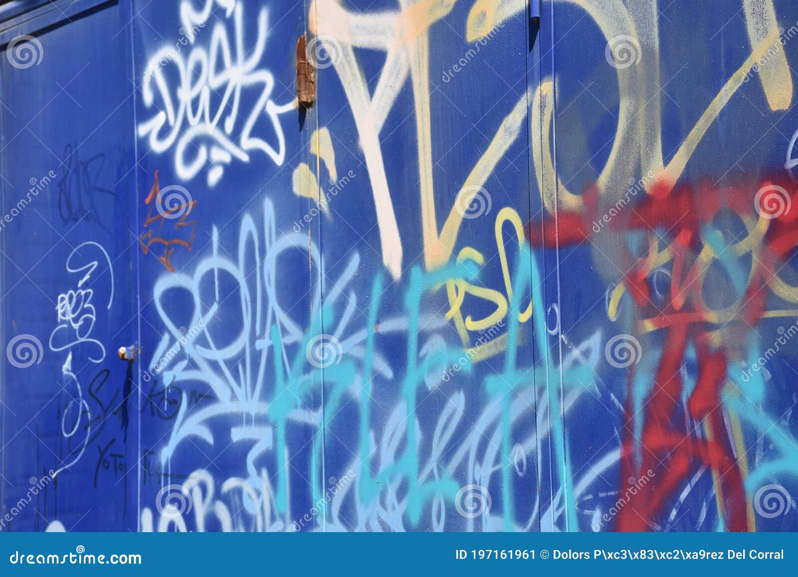 Colorful graffiti letters stock image. Image of grunge - 197161961