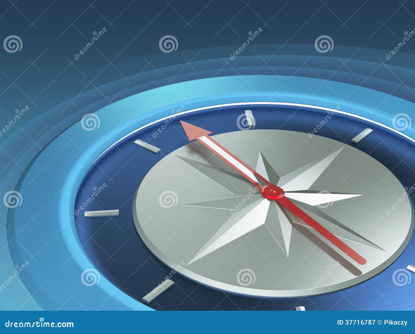Blue Background With Compass Stock Illustration Illustration Of Icon