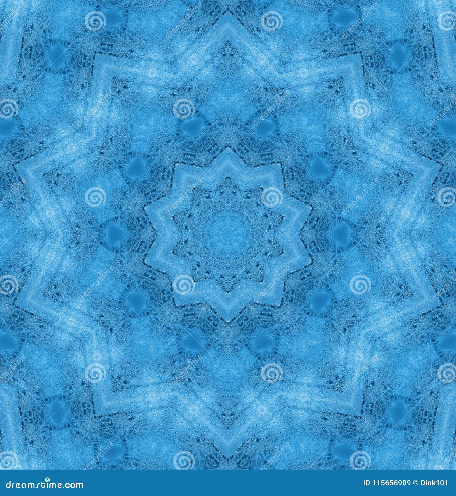 Abstract Concentric Ice Pattern Star Stock Illustration - Illustration ...