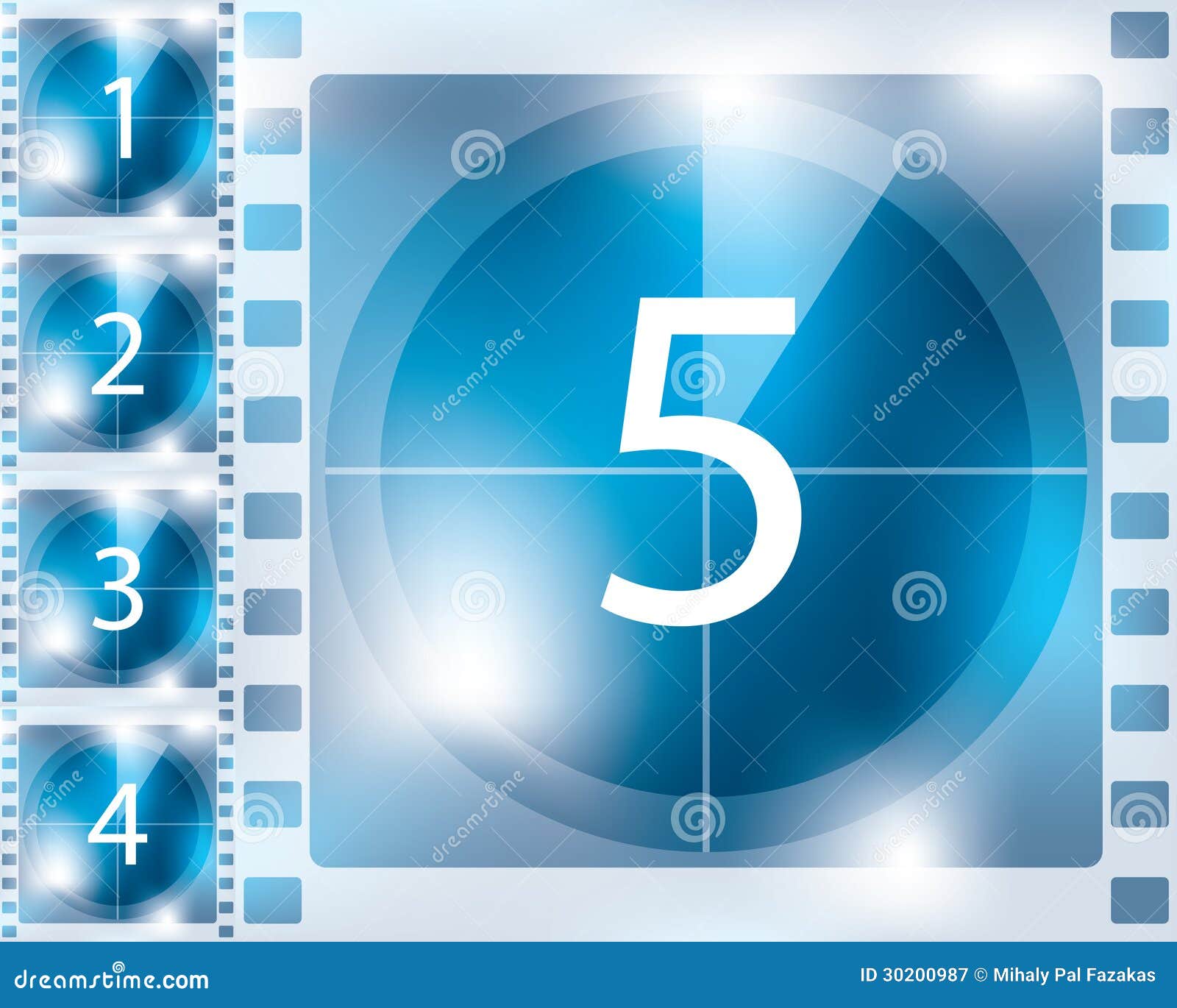 Blue Background Countdown Design Stock Vector - Illustration of graphic ...