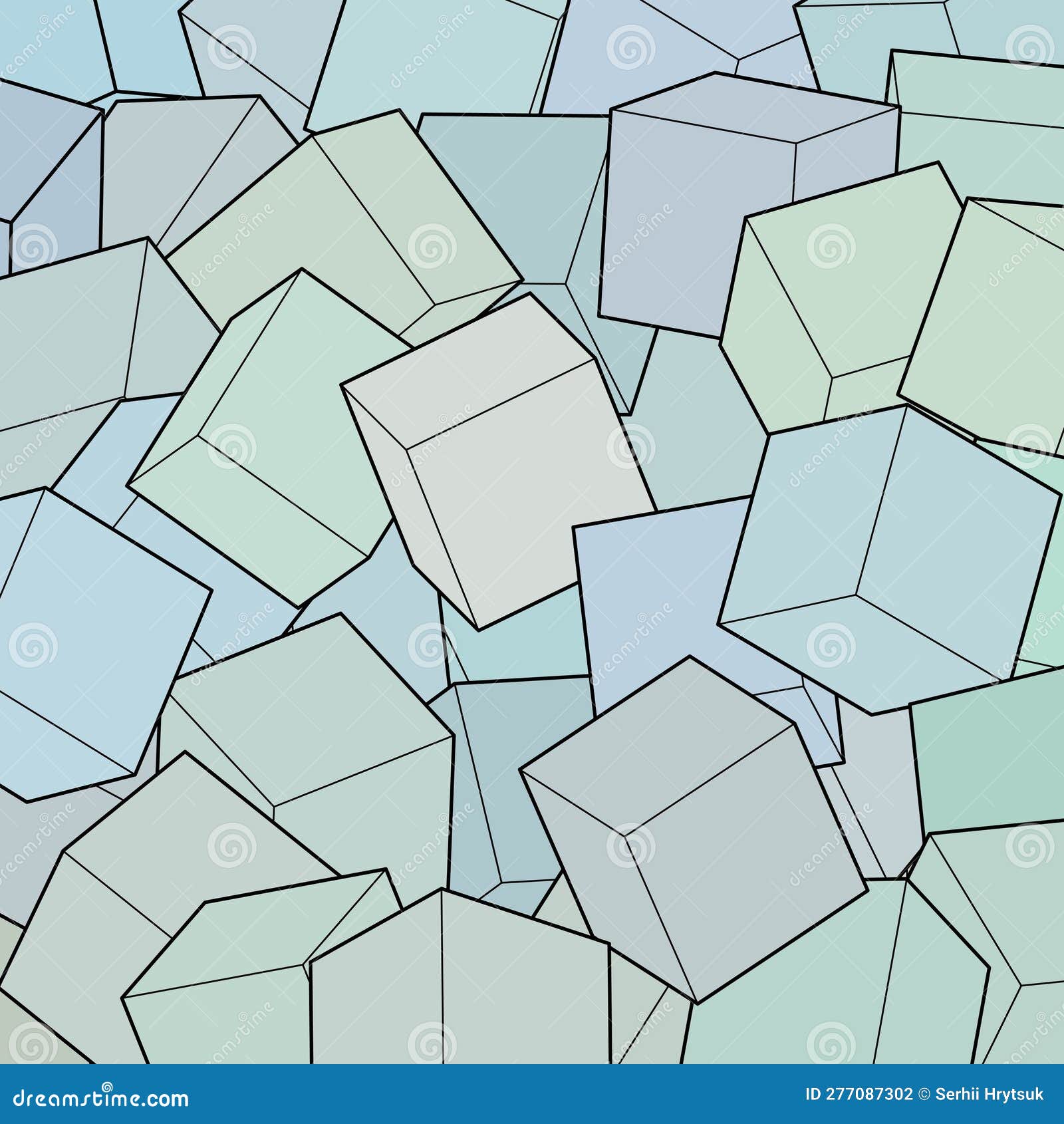 Blue Background from Cubes. Background Template. Eps 10 Stock ...