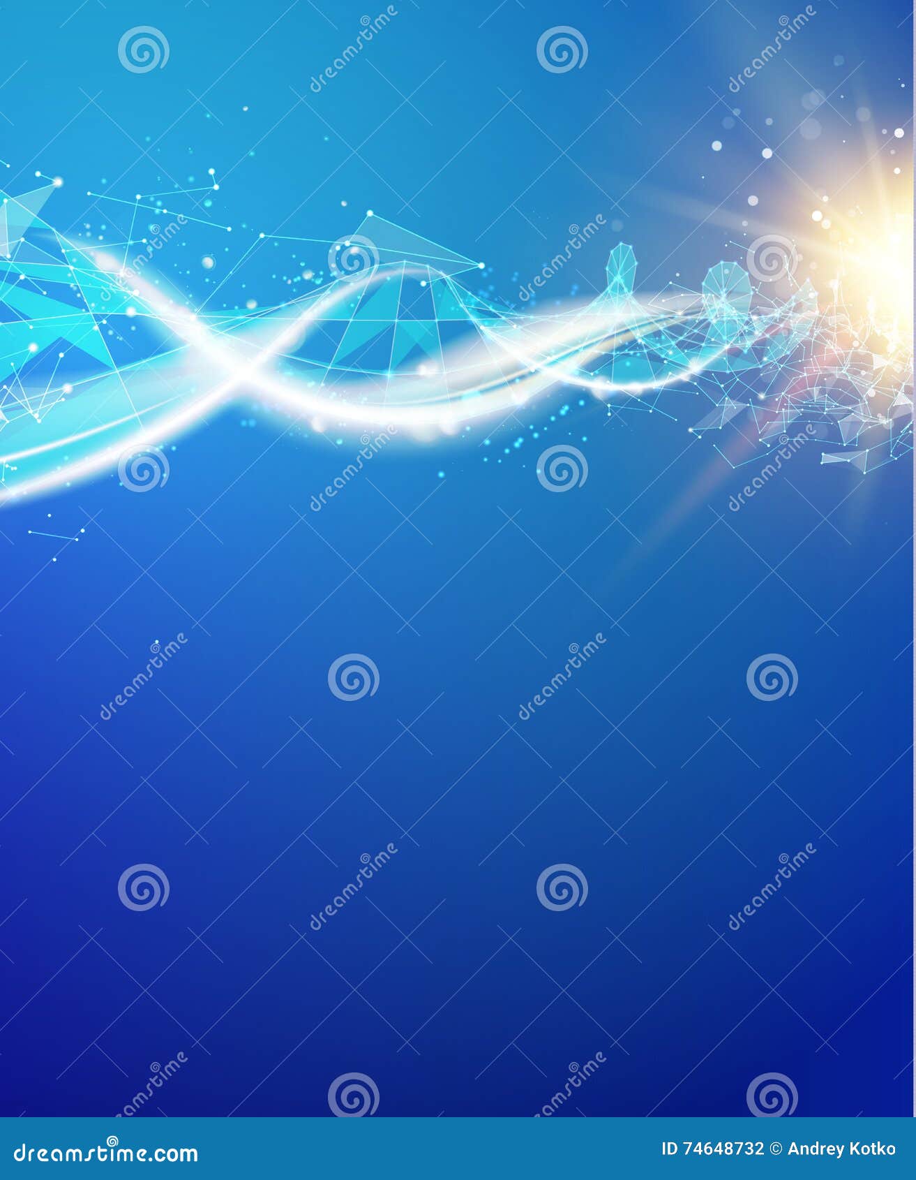 Blue background with DNA. stock illustration. Illustration of motion ...