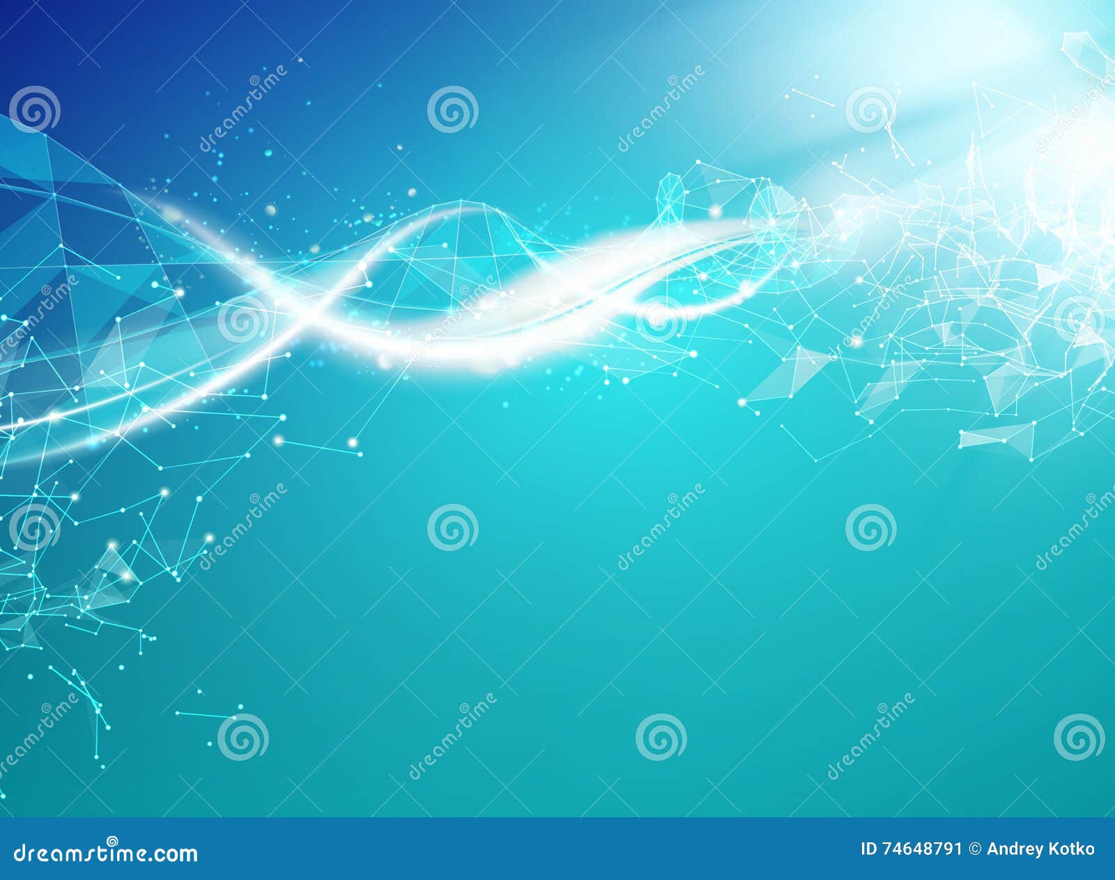 Blue background with DNA. stock image. Image of graphic - 74648791