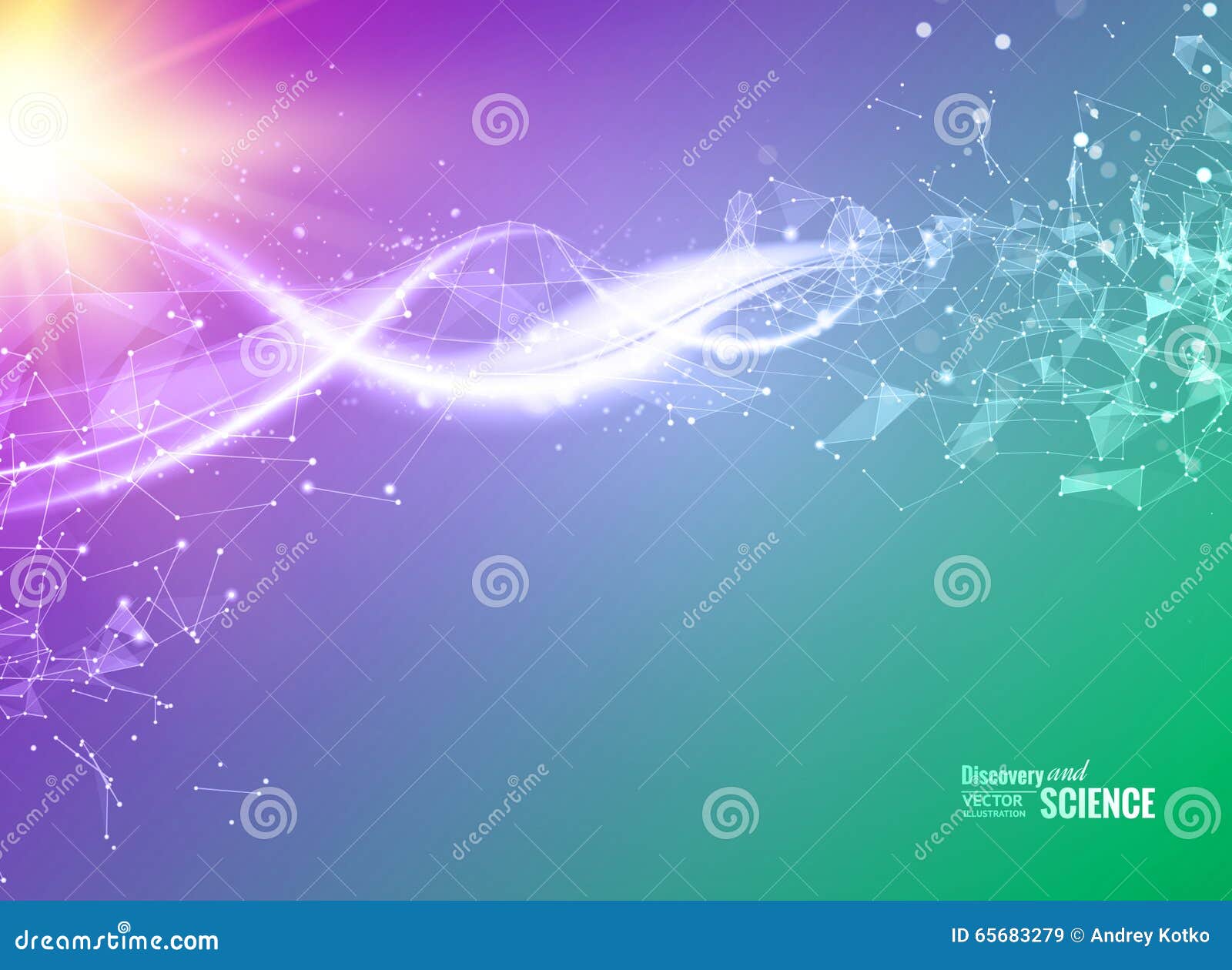 Blue background with DNA. stock vector. Illustration of nano - 65683279