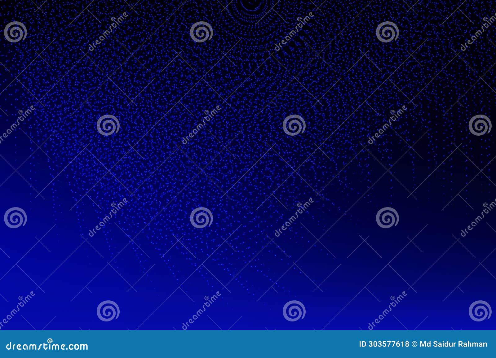 Blue Background with Dots and Wave Lines Effect Vector, Blue Binary Cod ...