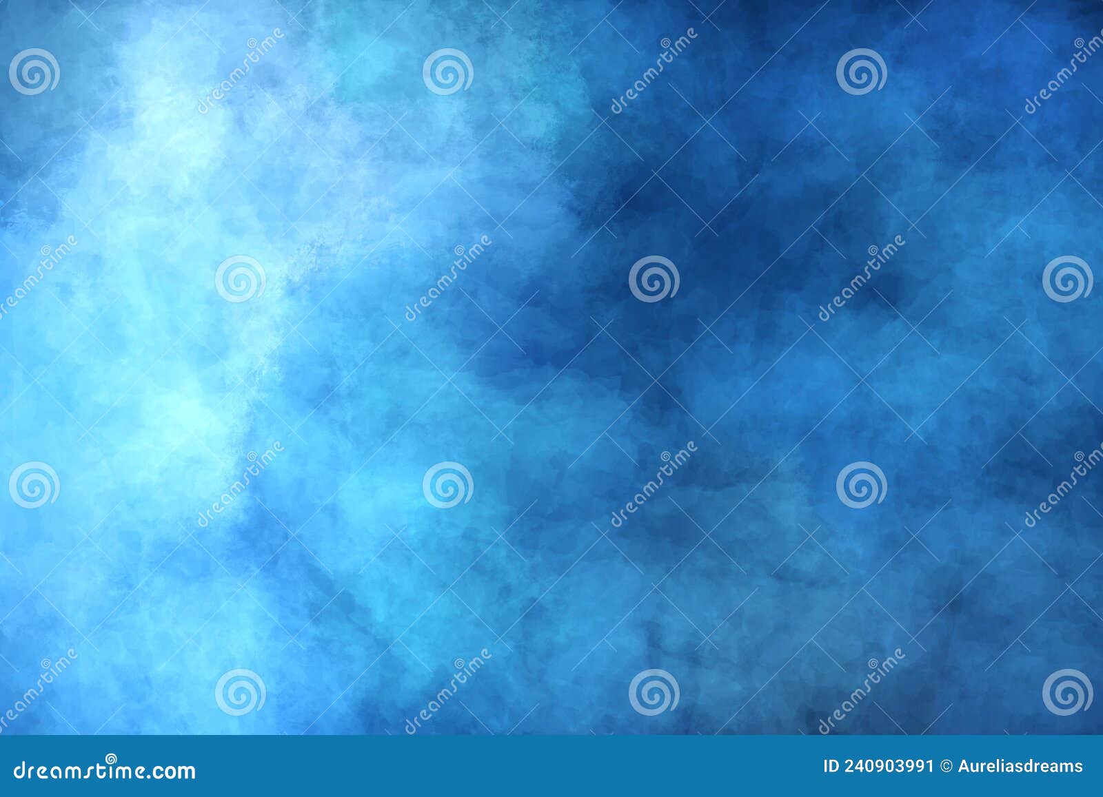 Blue Background Dramatic Cloudy Watercolor Painted Texture Stock ...