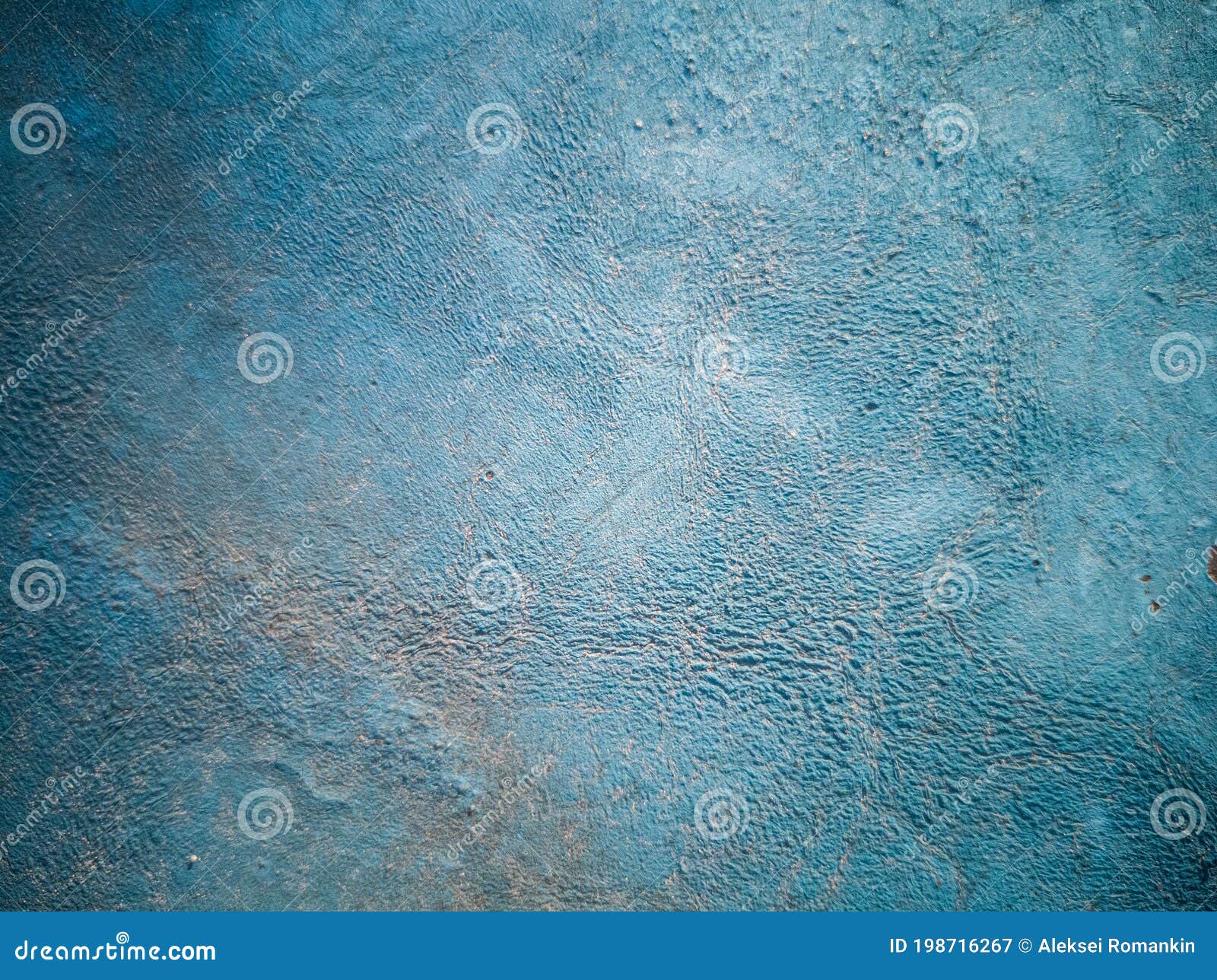 Blue Background. Dried Paint with Dust Particles Stock Image - Image of ...