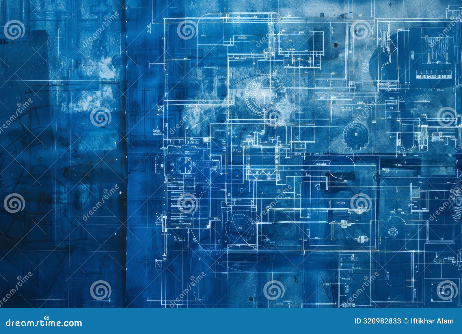 A Blue Background Filled with Numerous Intertwining Lines in a ...