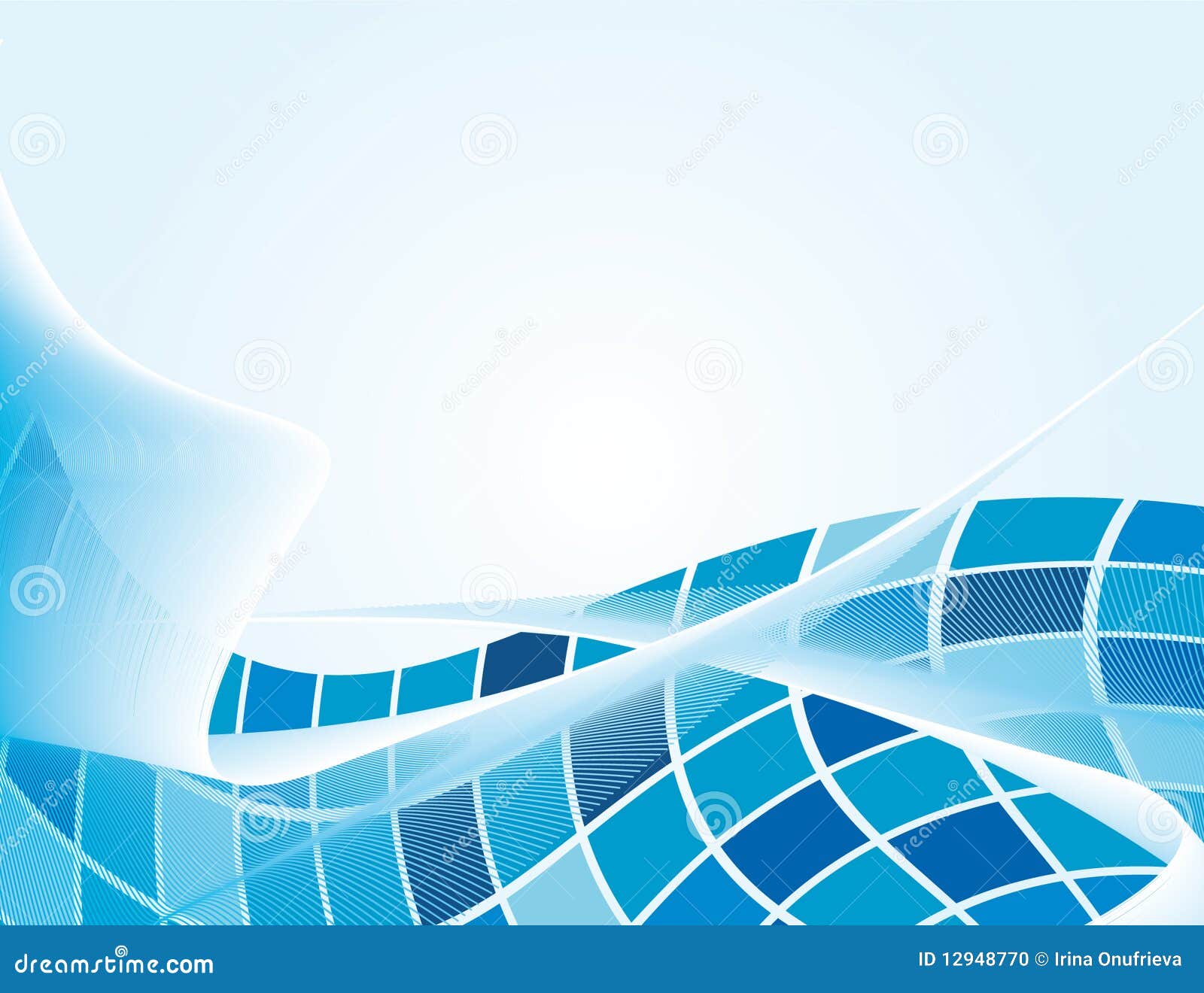 The Blue Background of Geometric Shapes Stock Vector - Illustration of ...