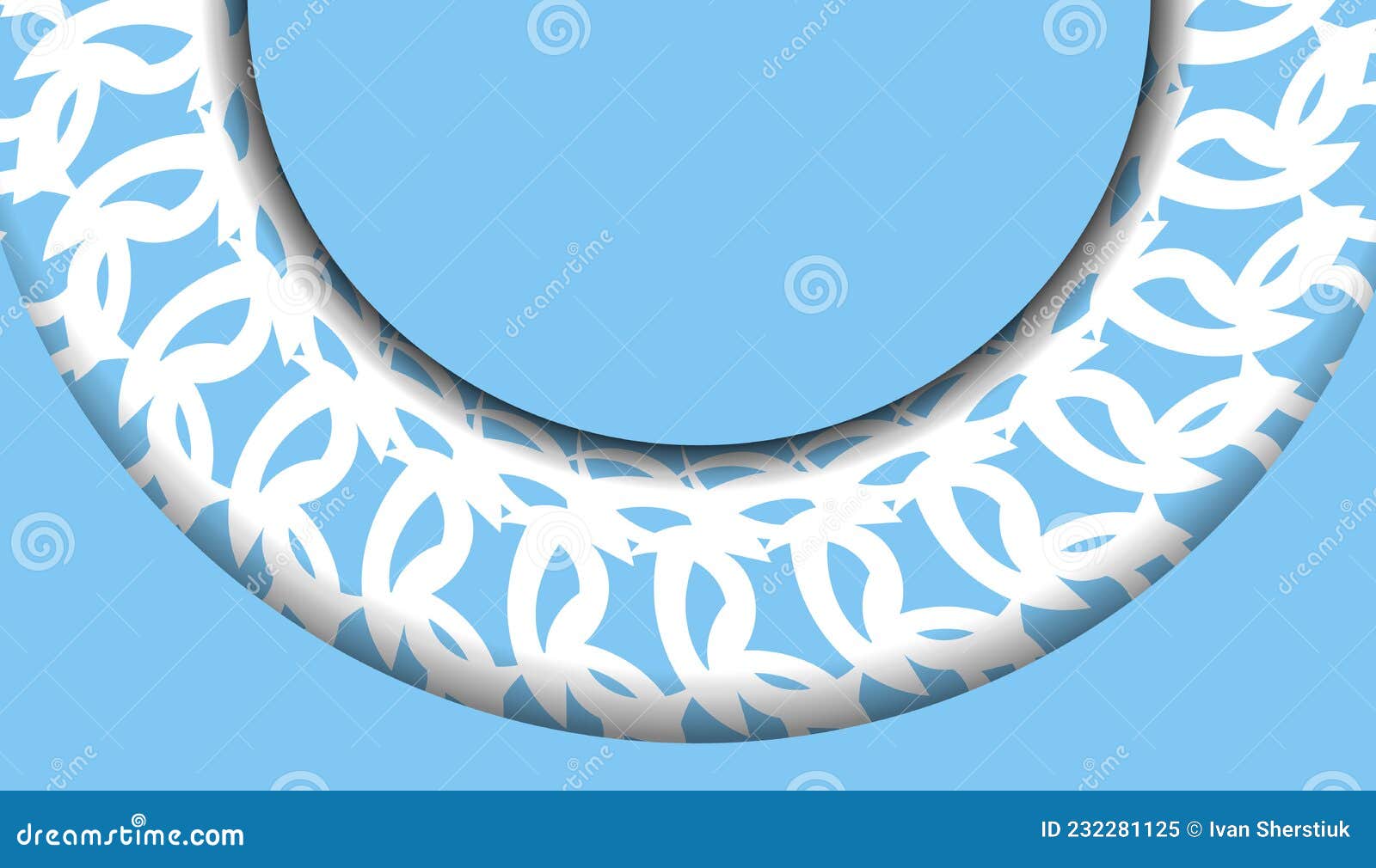 Blue Background with Greek White Pattern for Design Under Your Logo ...