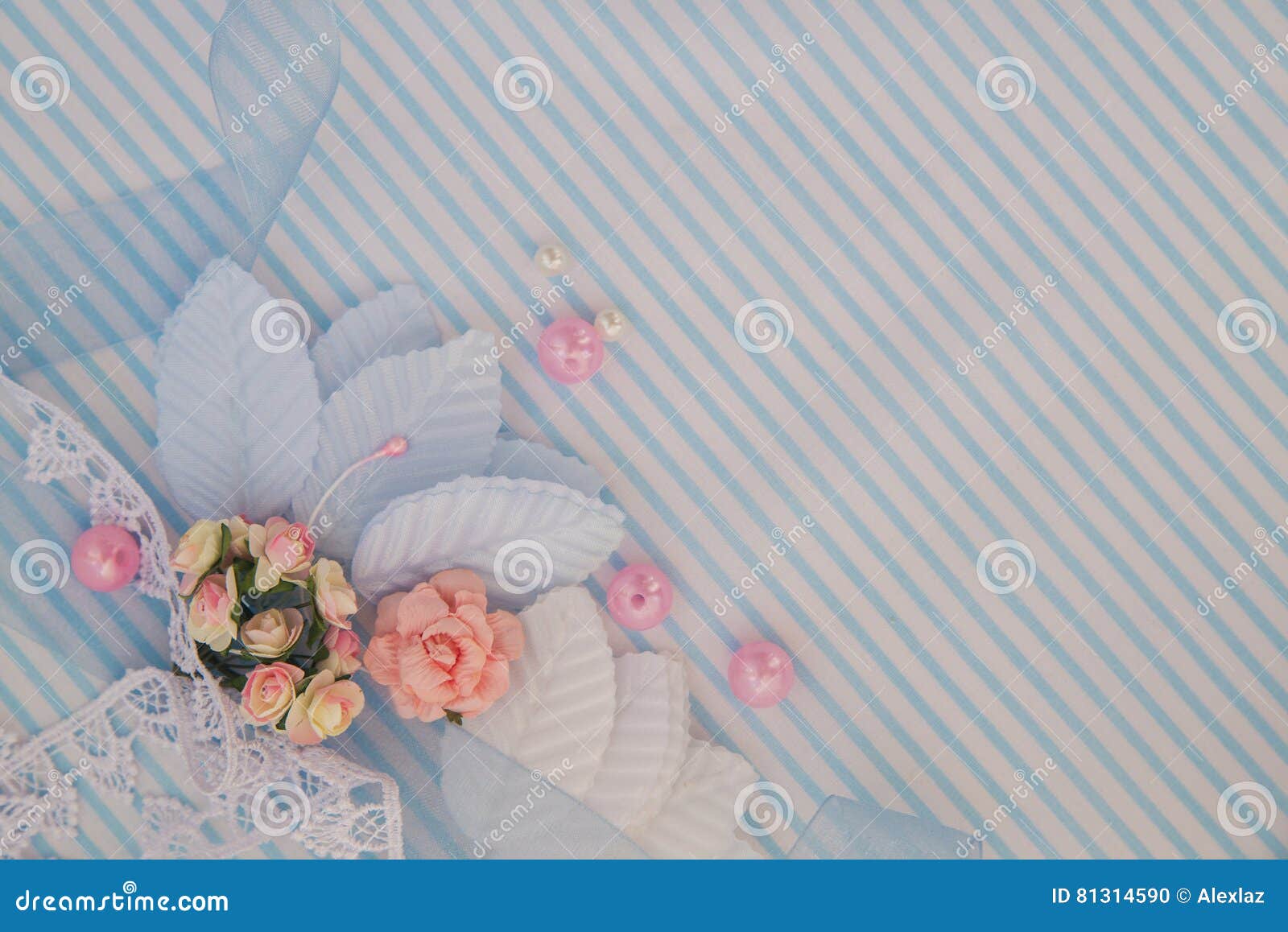 The Blue Background Handmade Stock Photo - Image of workshop, pink ...
