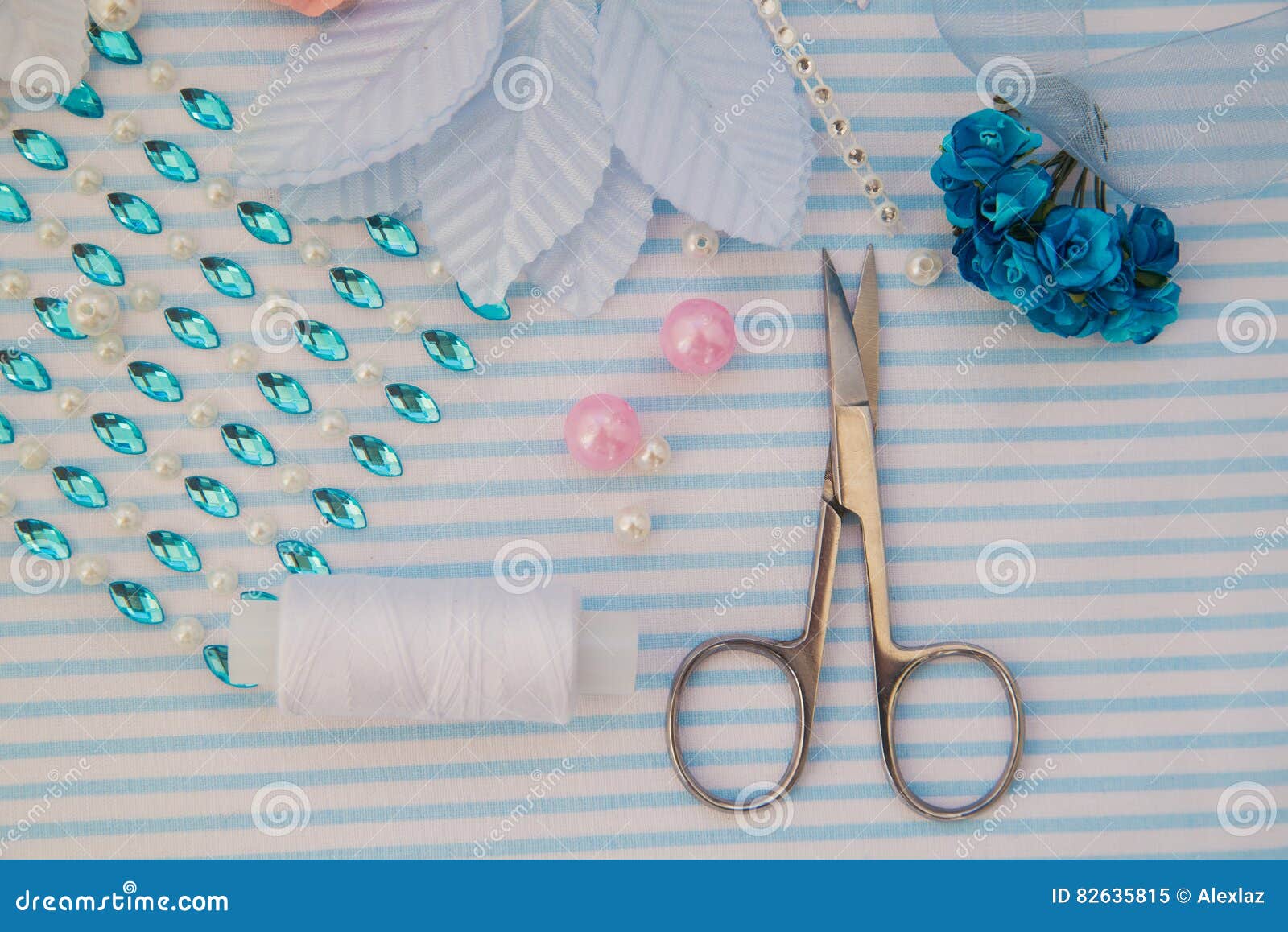 The Blue Background Handmade Stock Image - Image of care, craft: 82635815