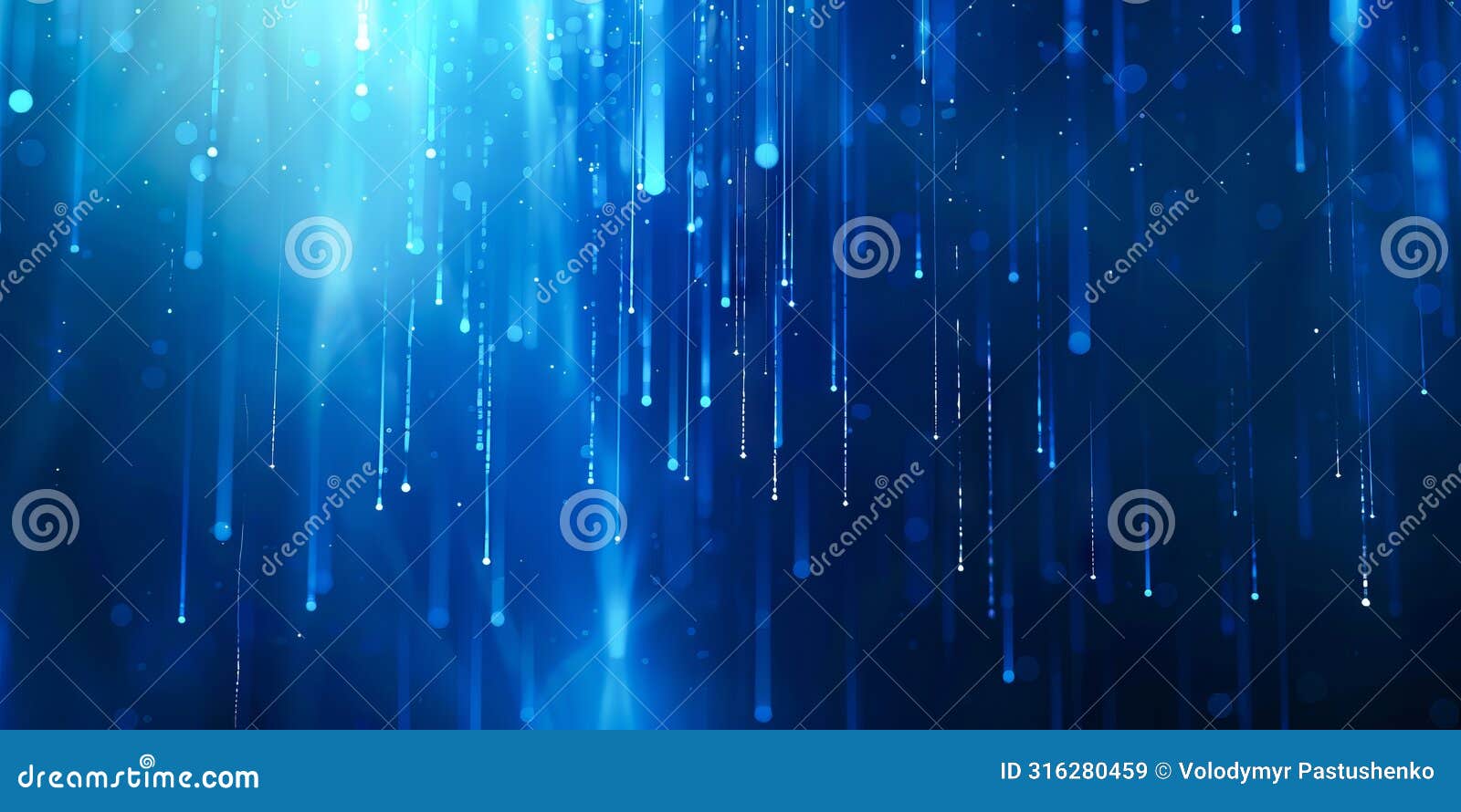 A Blue Background with Light Falling Down Stock Image - Image of ...